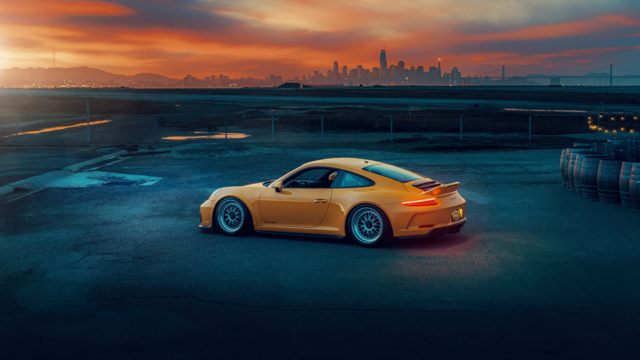 1280x720 Yellow Porsche 720P ,HD 4k Wallpapers,Images,Backgrounds ...