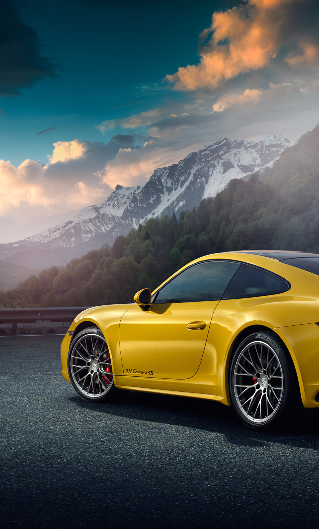 1280x2120 Yellow Porsche 918 Rear iPhone 6+ ,HD 4k Wallpapers,Images ...