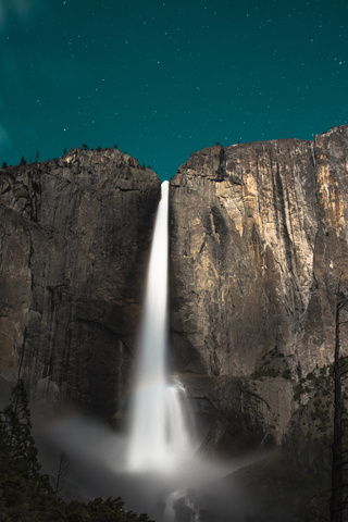 320x480 Yoesmite Valley Waterfall Apple Iphone,iPod Touch,Galaxy Ace ...