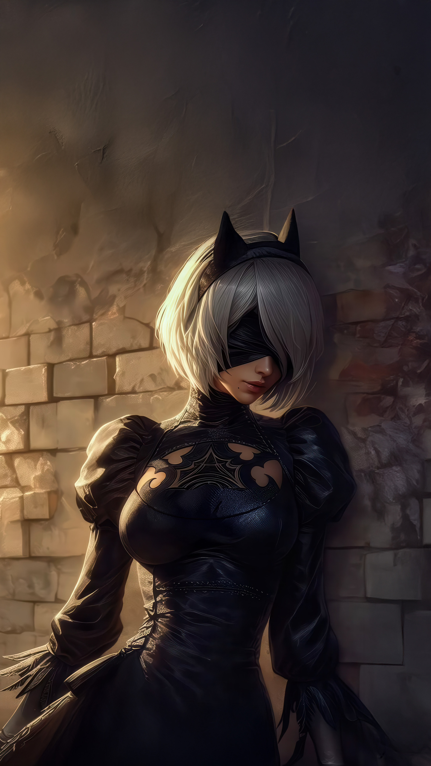 1440x2560 Yorha 2b Nier Automata Cool Portrait Samsung Galaxy S6,S7 ,Google Pixel XL ,Nexus 6,6P ...