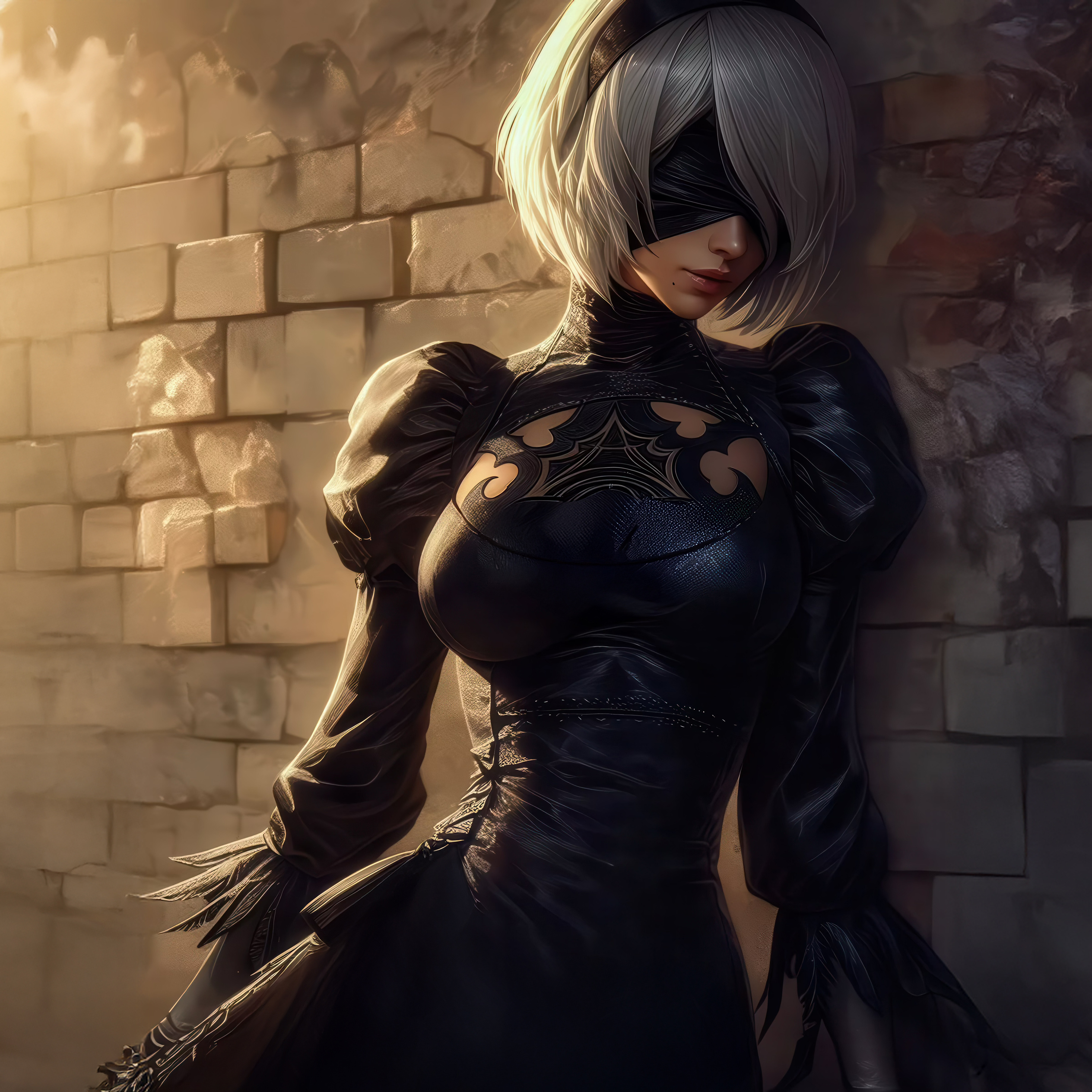 2932x2932 Yorha 2b Nier Automata Cool Portrait Ipad Pro Retina Display ...