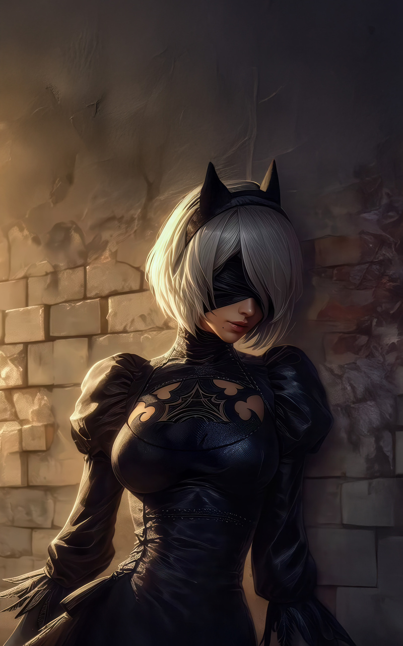 800x1280 Yorha 2b Nier Automata Cool Portrait Nexus 7,Samsung Galaxy ...