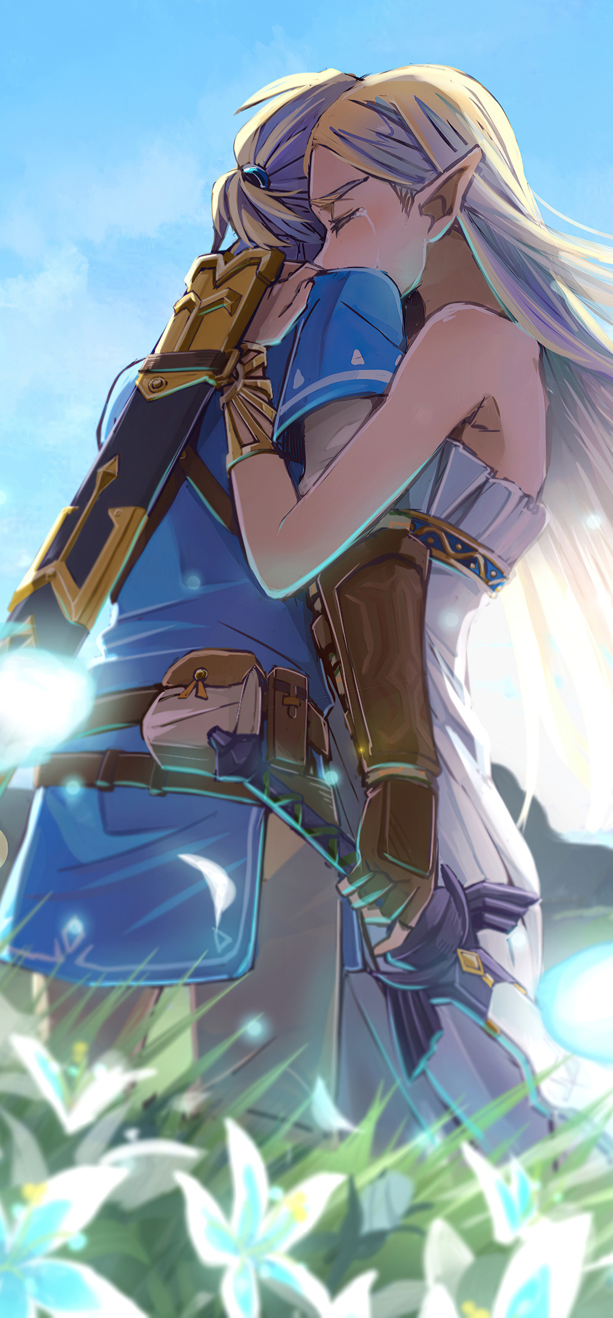 1242x2668 Zelda Hugging Link While Crying 4k Iphone XS MAX ,HD 4k ...