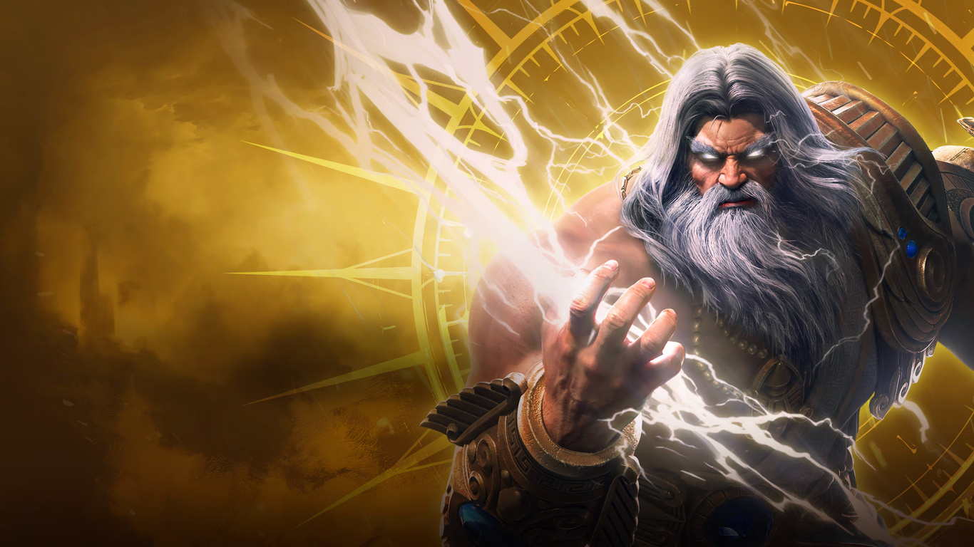 1366x768 Zeus In Smite 2 Laptop HD ,HD 4k Wallpapers,Images,Backgrounds ...