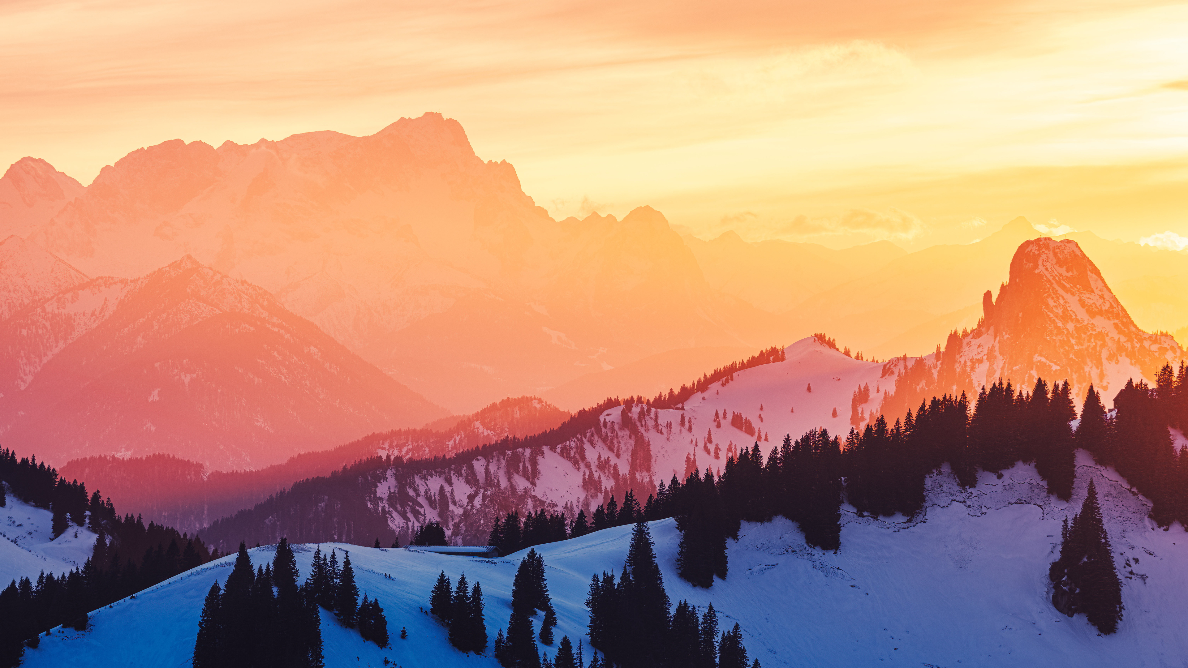 3840x2160 Zugspitze In The Evening Light 4K ,HD 4k Wallpapers,Images ...