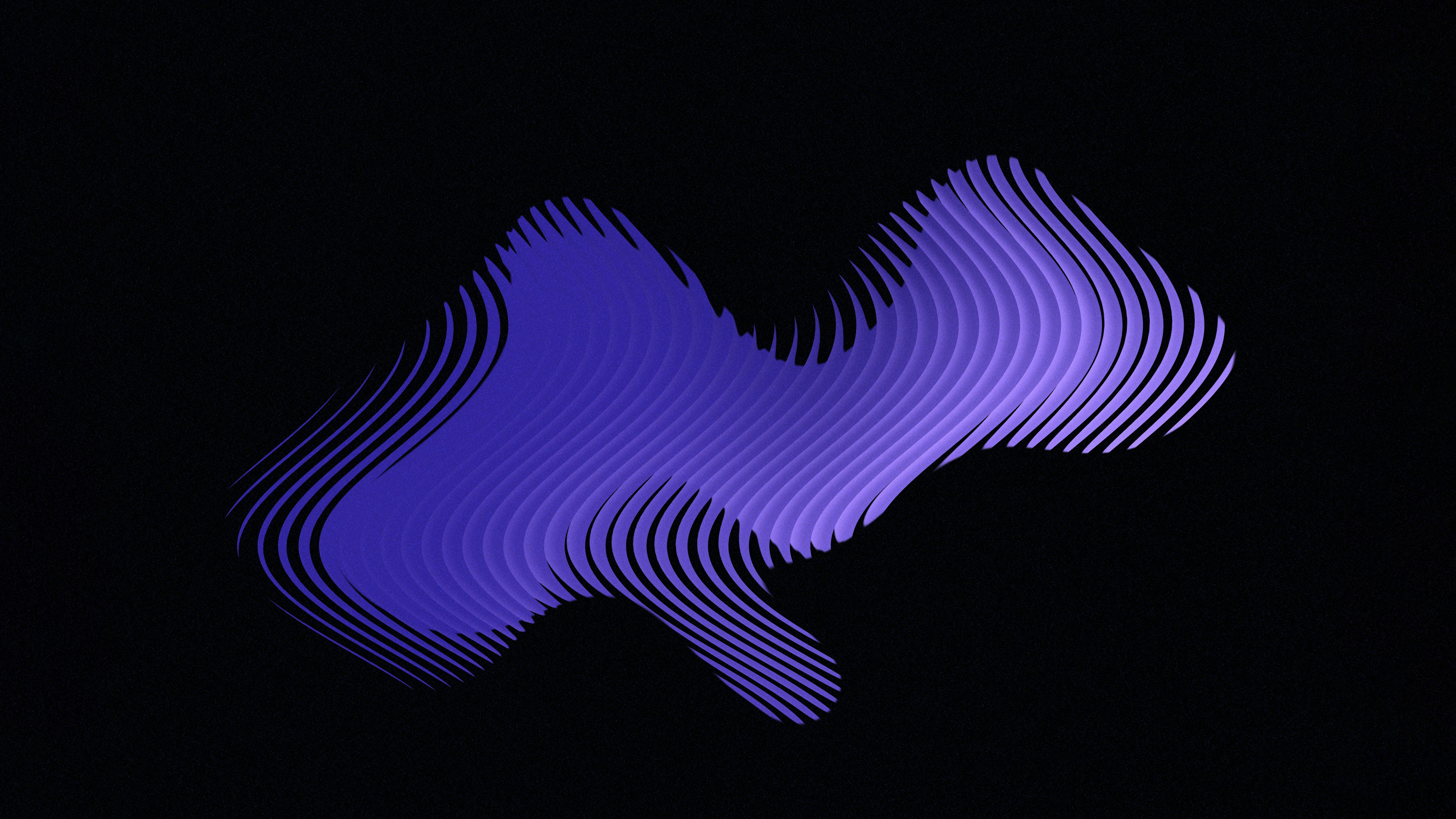 3d Purple Wave Form Minimal Wallpaper,HD Abstract Wallpapers,4k ...