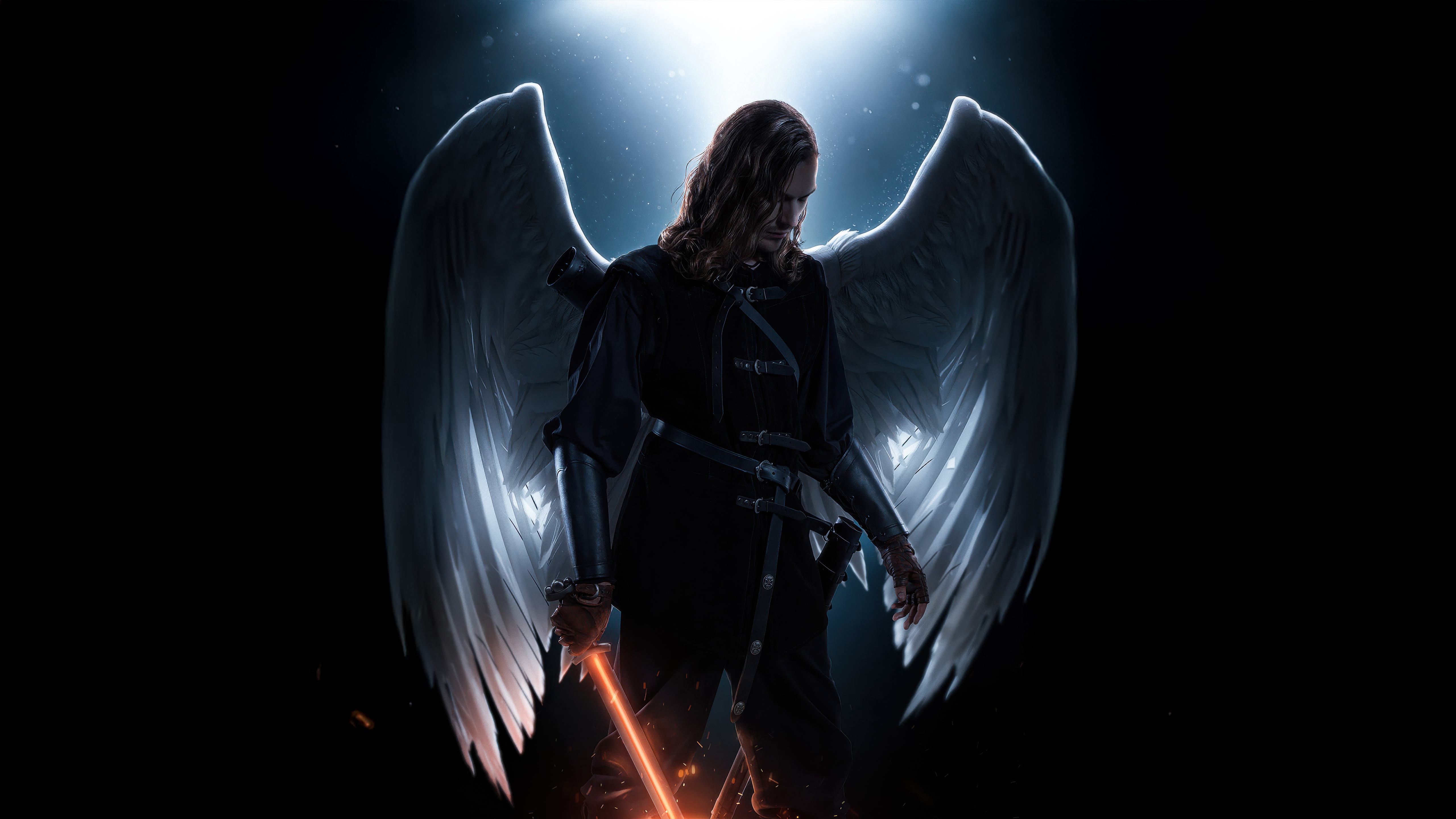 Angel Boy With A Sword Wallpaper,HD Artist Wallpapers,4k Wallpapers ...