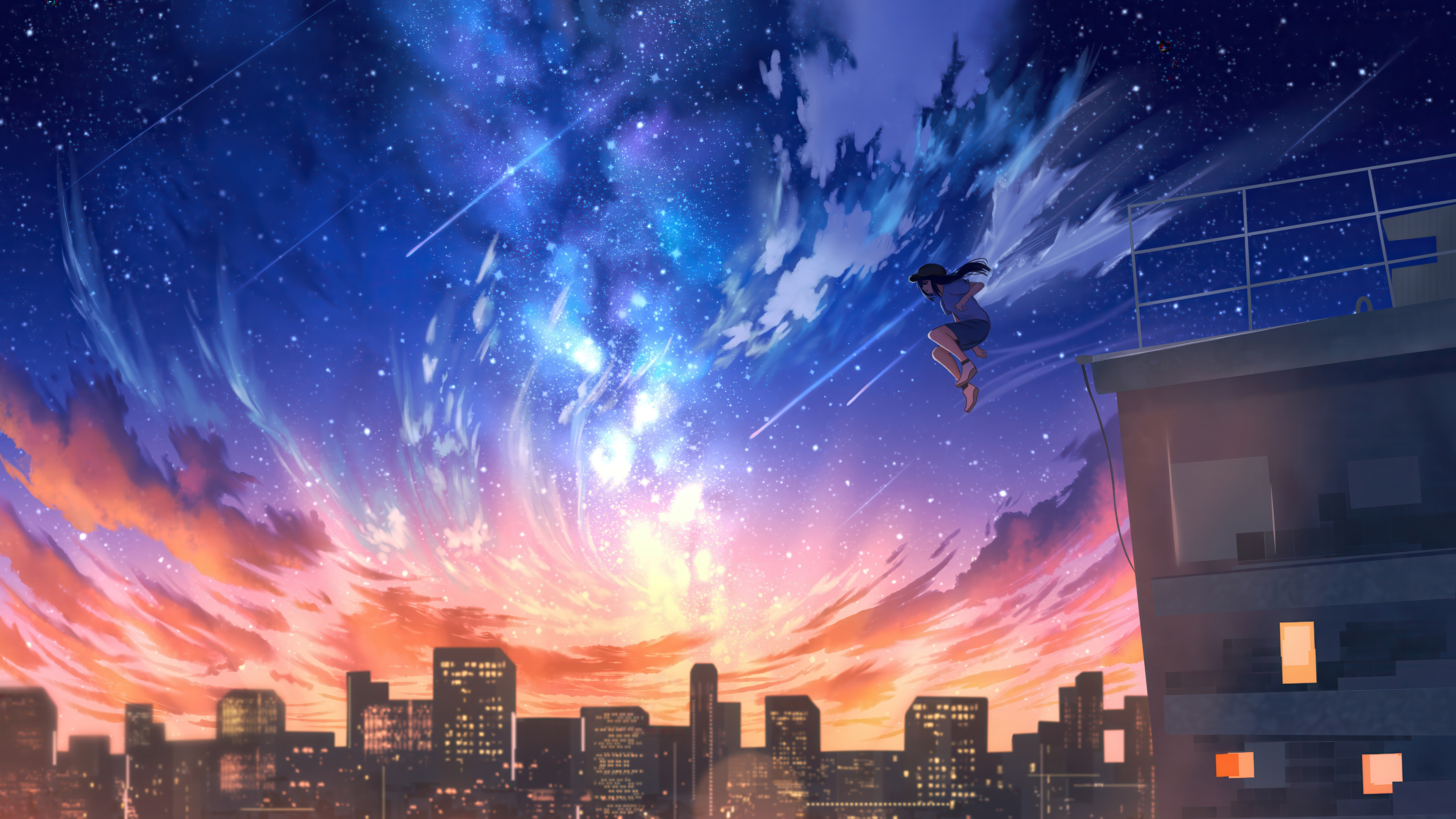 Anime Girl Enjoying Freedom Wallpaper,HD Artist Wallpapers,4k ...