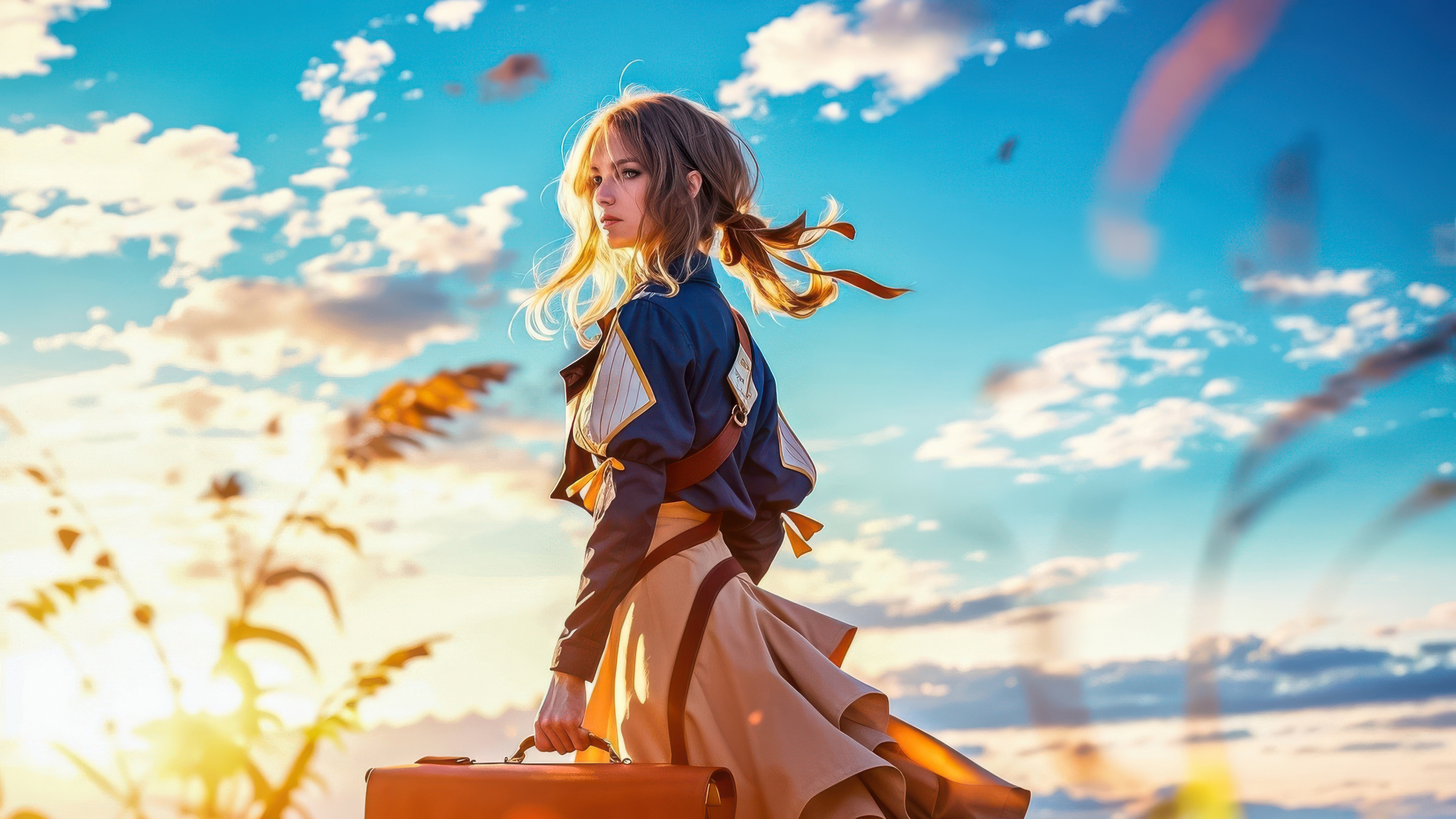 1360x768 Anime Girl Journey Beyond The Fields Laptop HD ,HD 4k ...