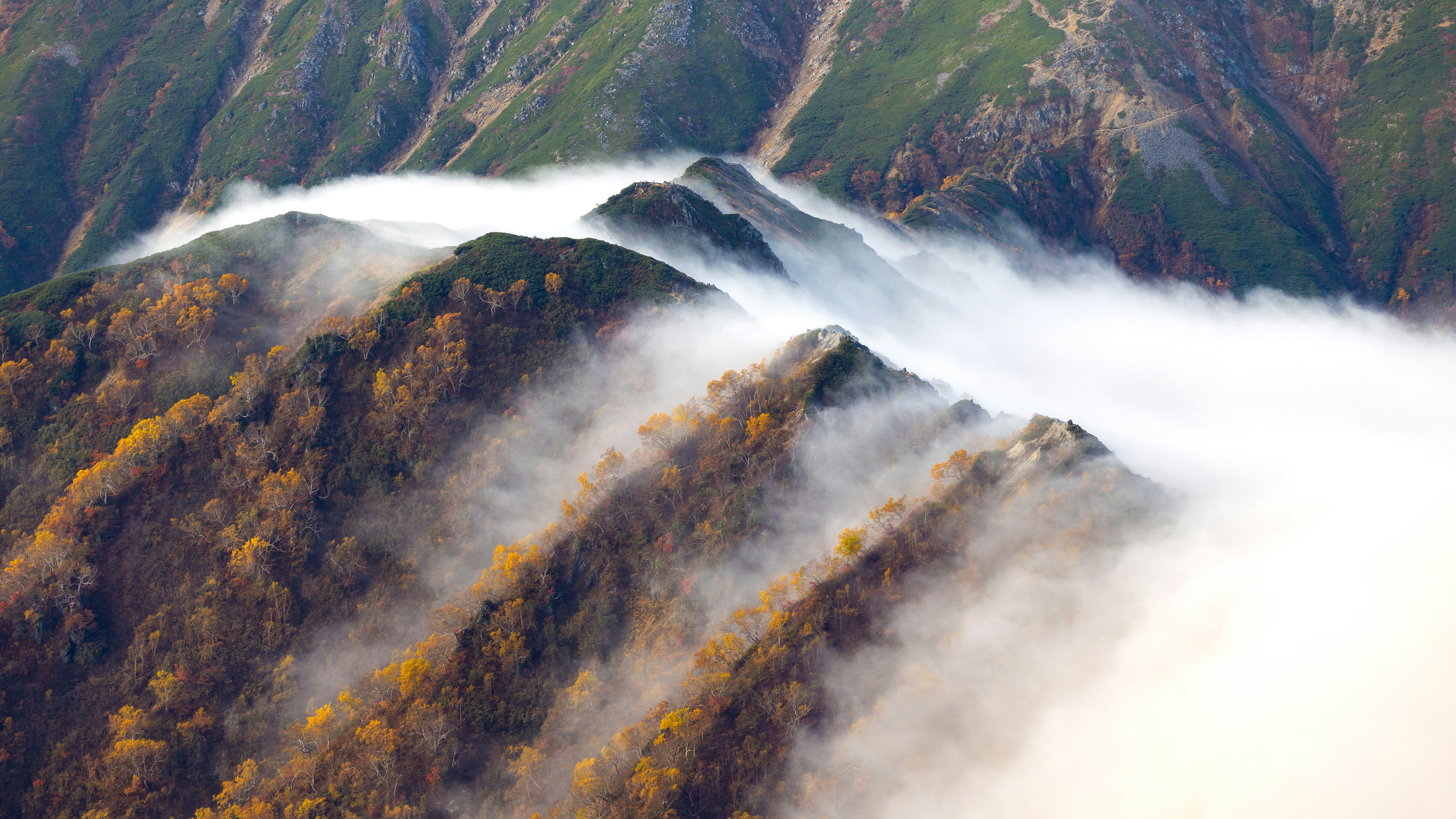 Autumn Colors Of Japanese Alps Wallpaper,HD Nature Wallpapers,4k ...