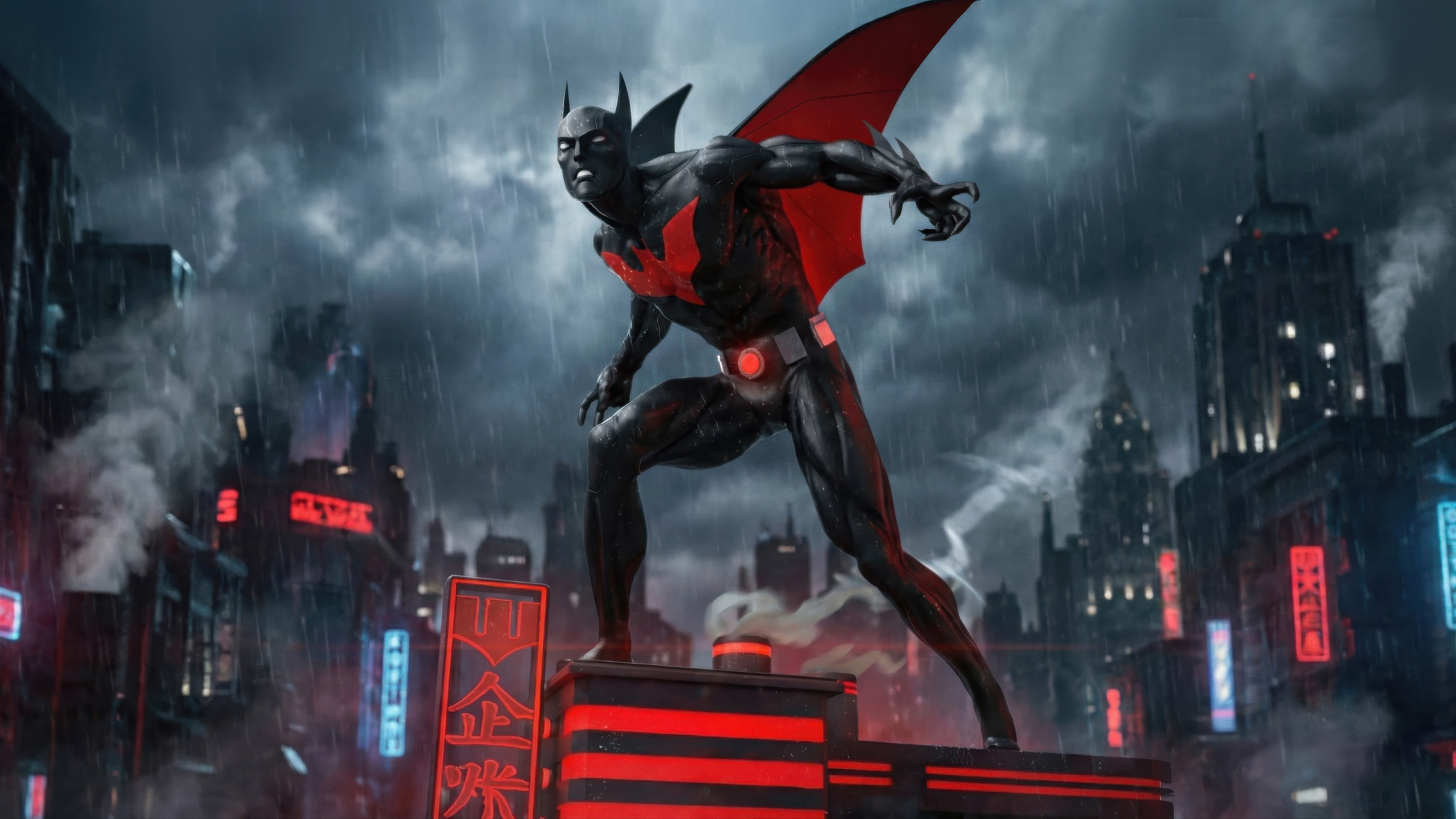 Batman Beyond Cyber Knight Of Tomorrow Wallpaper,HD Superheroes ...