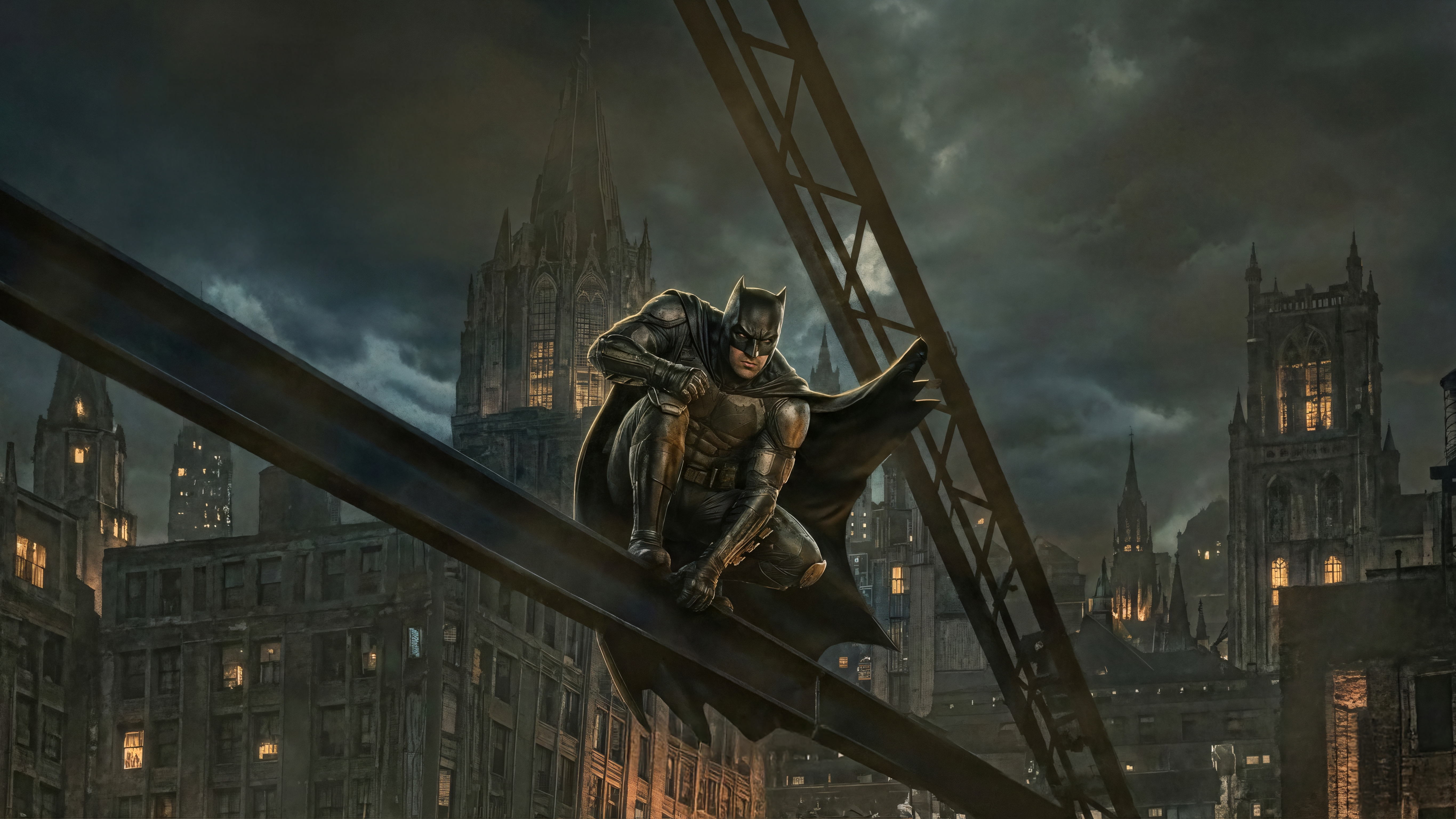 3840x2160 Batman Rooftop Vigil 4K ,HD 4k Wallpapers,Images,Backgrounds ...
