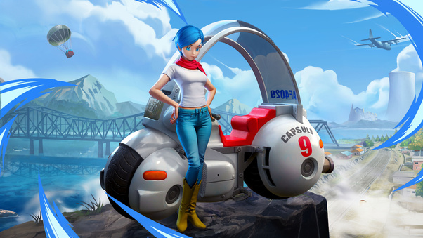 Bulma In Pubg X Dragon Ball Super Wallpaper,HD Games Wallpapers,4k ...