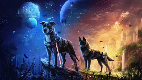 Galactic Dogs Of The Universe Wallpaper,HD Artist Wallpapers,4k ...