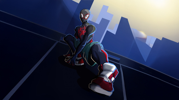 Miles Morales Suit Up Shock Out Wallpaper,HD Superheroes Wallpapers,4k ...