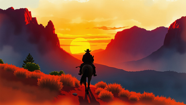 Sunset Red Dead Redemption 2 Game 2025 Wallpaper,HD Games Wallpapers,4k ...