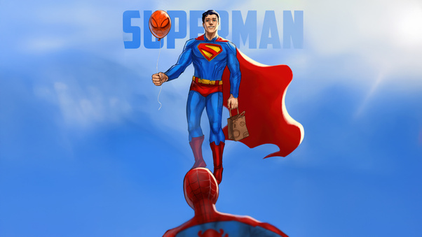Superman X Spiderman Wallpaper,HD Superheroes Wallpapers,4k Wallpapers ...