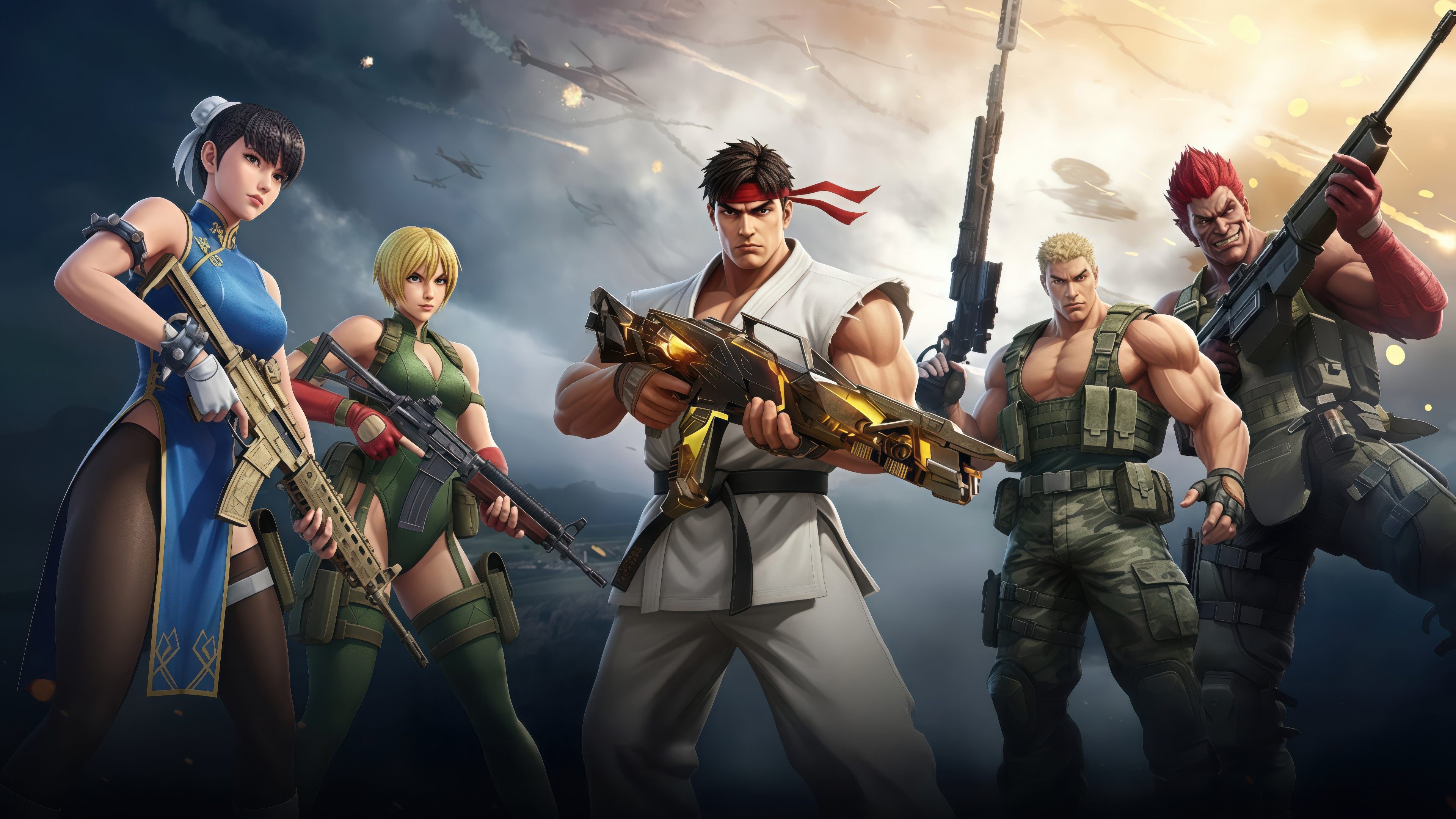 Call Of Duty Mobile X Street Fighter Wallpaper,HD Games Wallpapers,4k ...