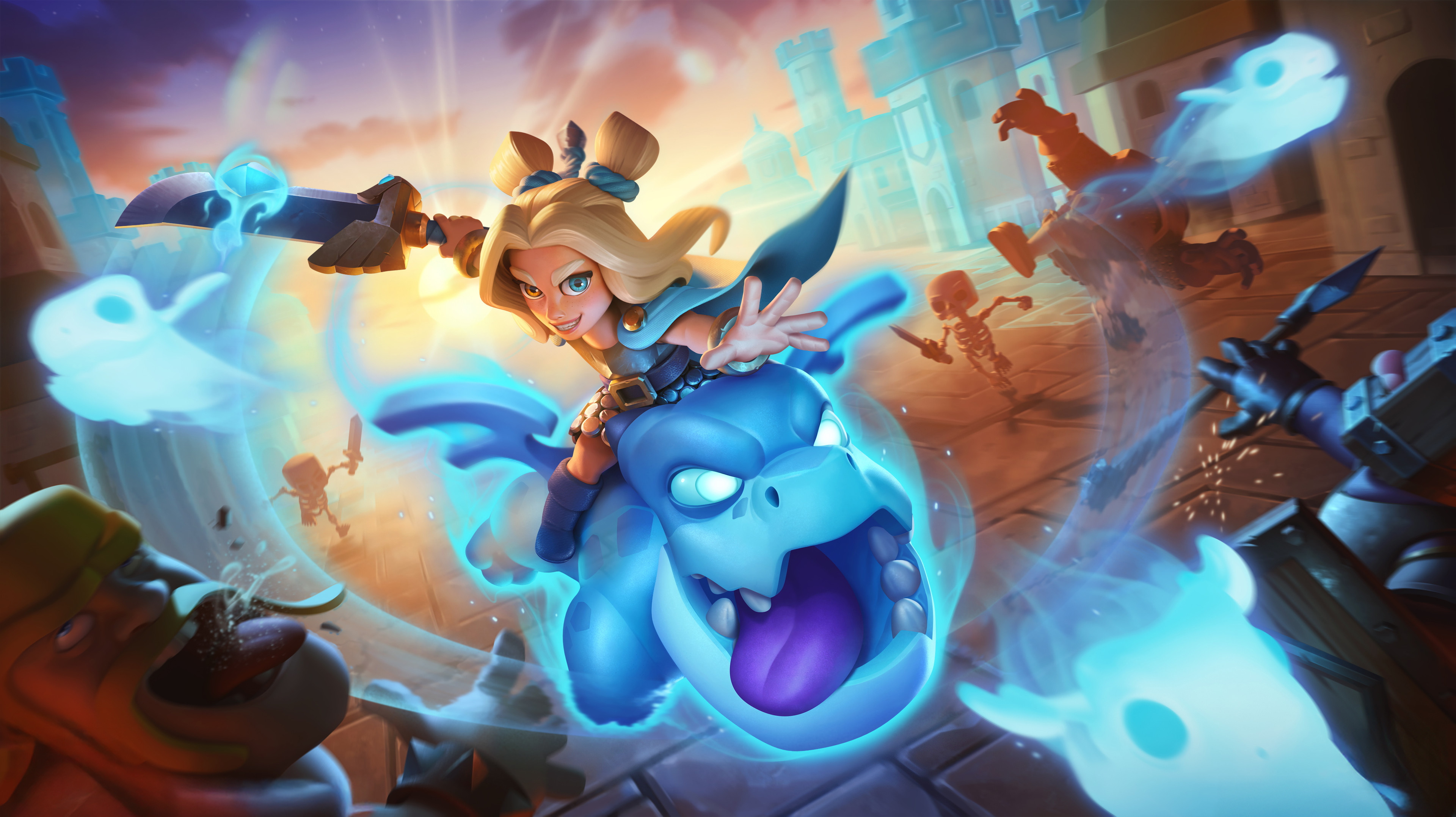 3440x1440 Clash Royale Spirit Empress UltraWide Quad HD 1440P ,HD 4k ...