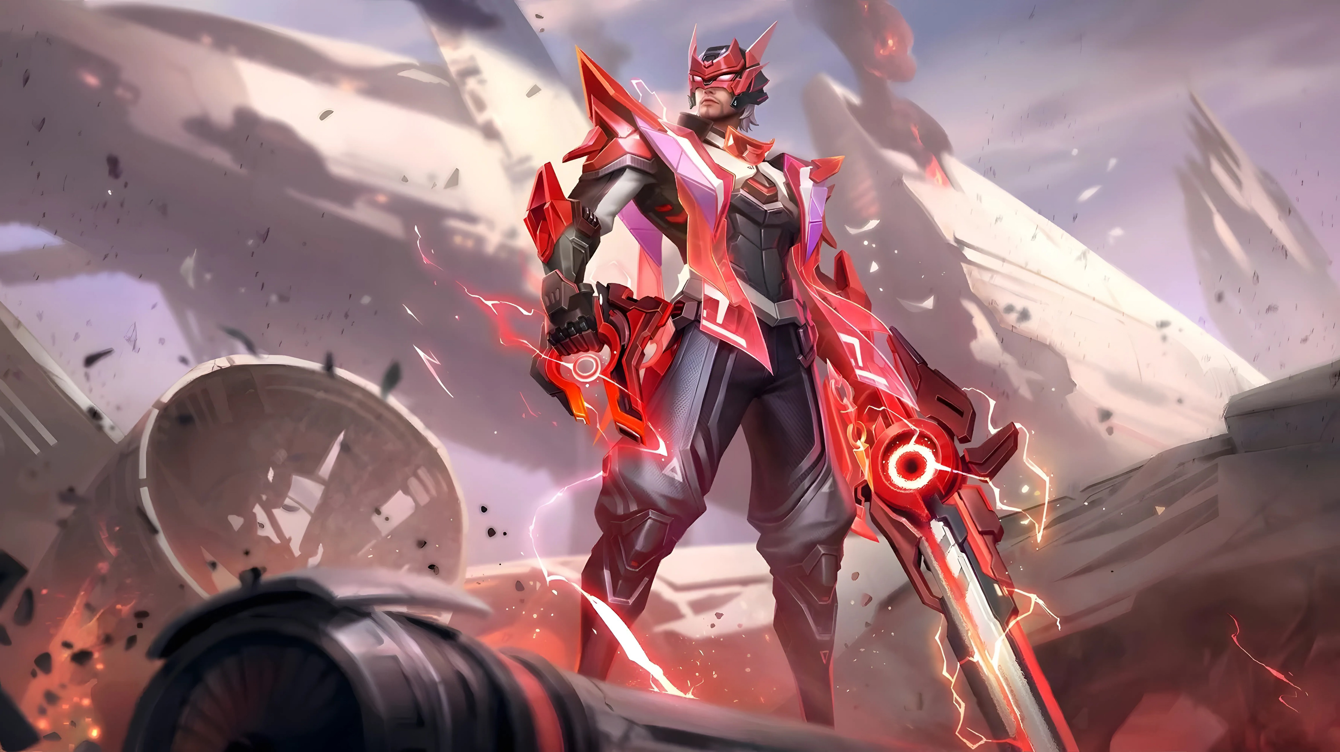 Clint Crimson Blast Skin In Mobile Legends Wallpaper,HD Games ...