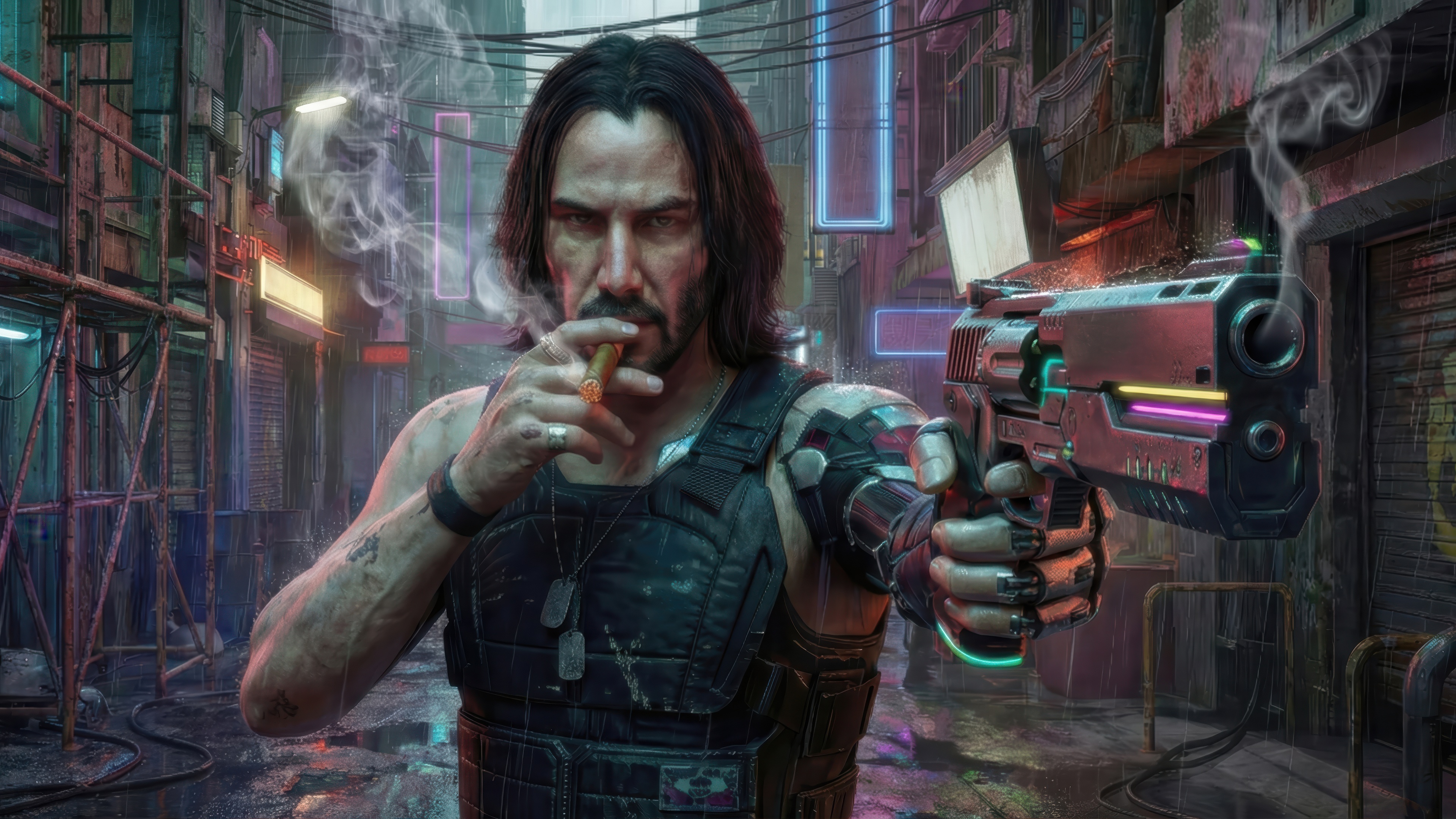 Cyberpunk 2077 Johnny Silverhand Celestial Warrior Wallpaper,HD Games ...