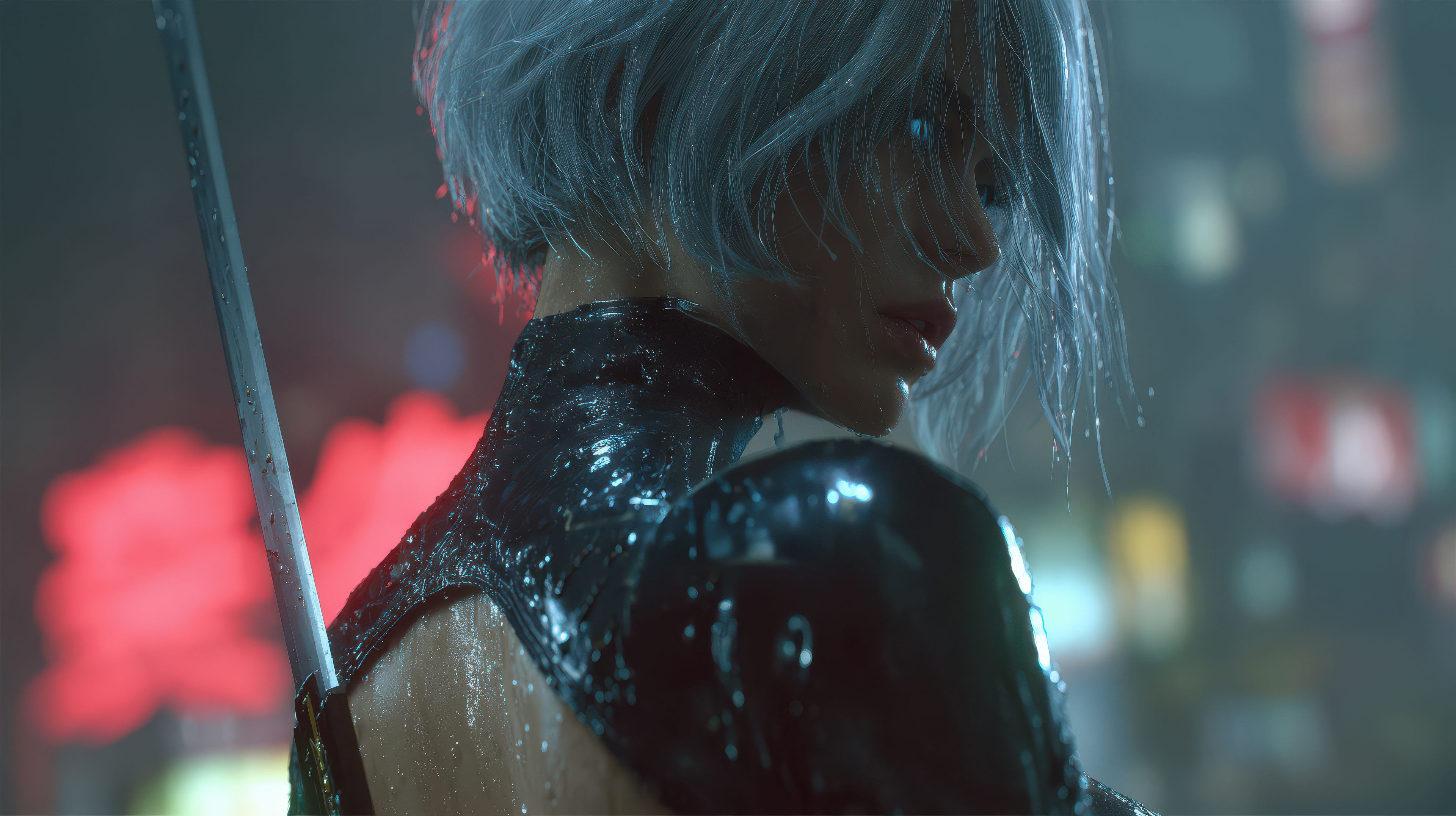 Cyberpunk Samurai In The Storm Wallpaper,HD Artist Wallpapers,4k Wallpapers,Images,Backgrounds ...