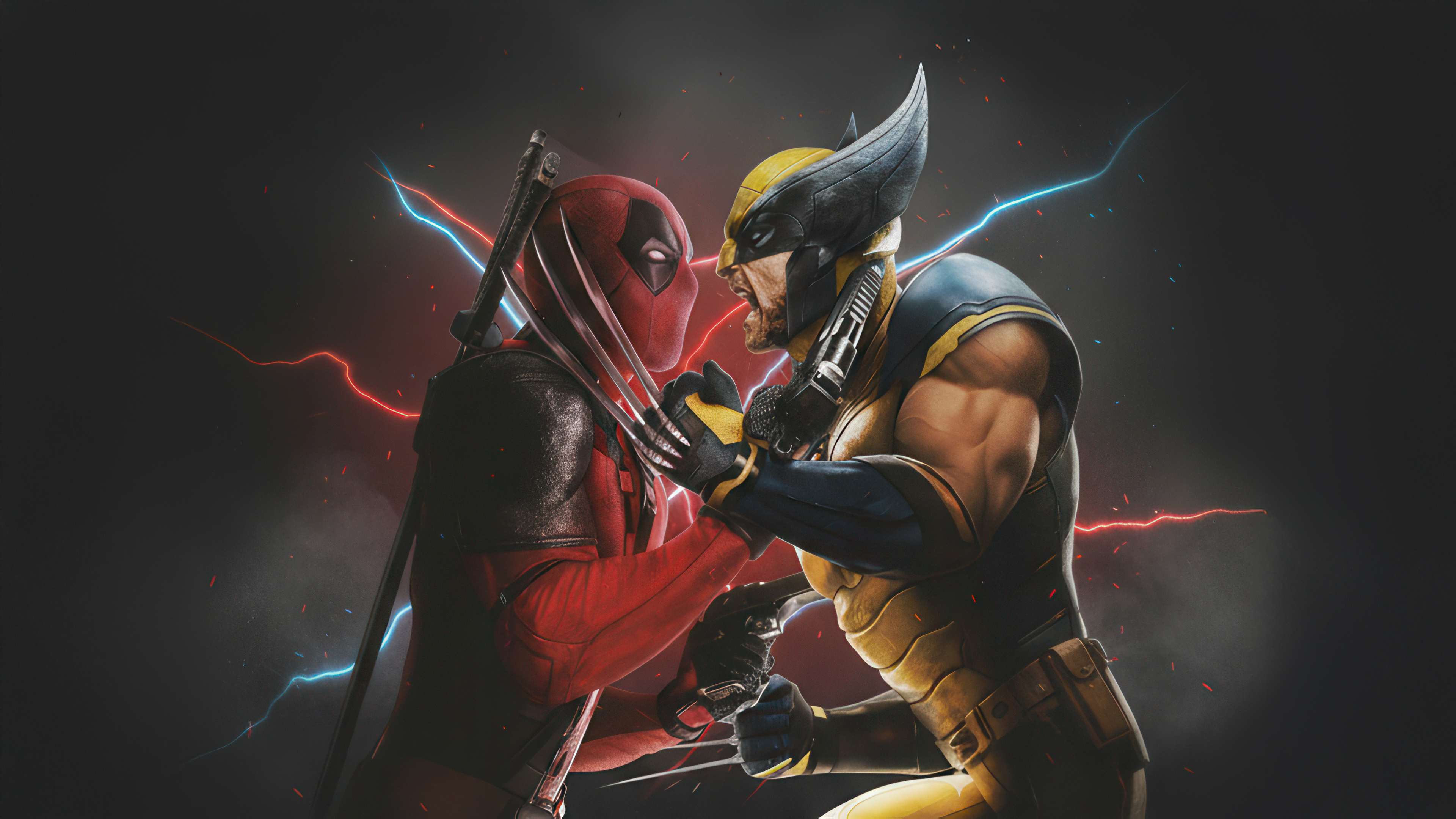 Deadpool And Wolverine Ruthless Hunter Wallpaper,HD Superheroes ...