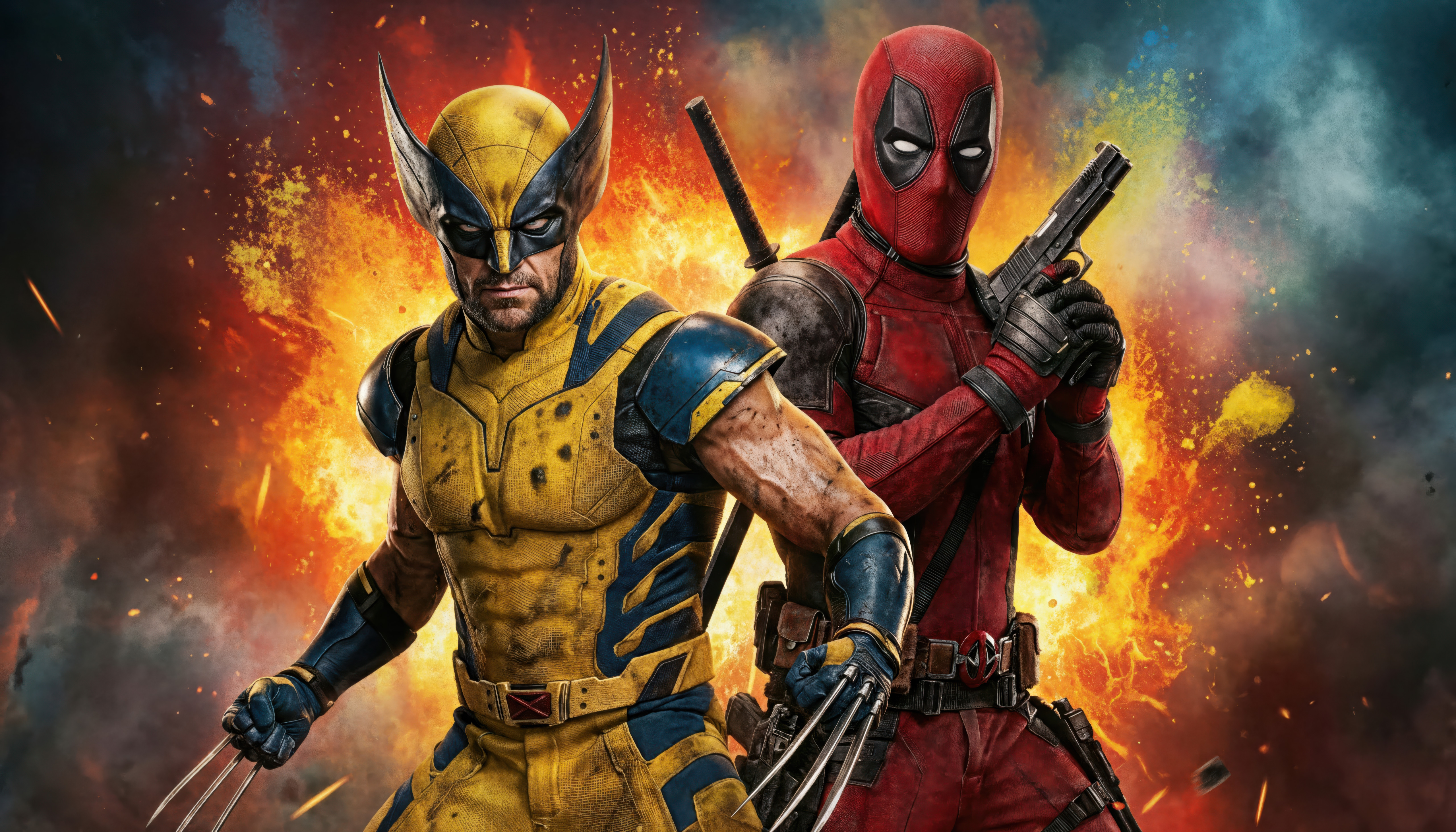 Deadpool And Wolverine When Two Legends Collide Wallpaper,HD ...