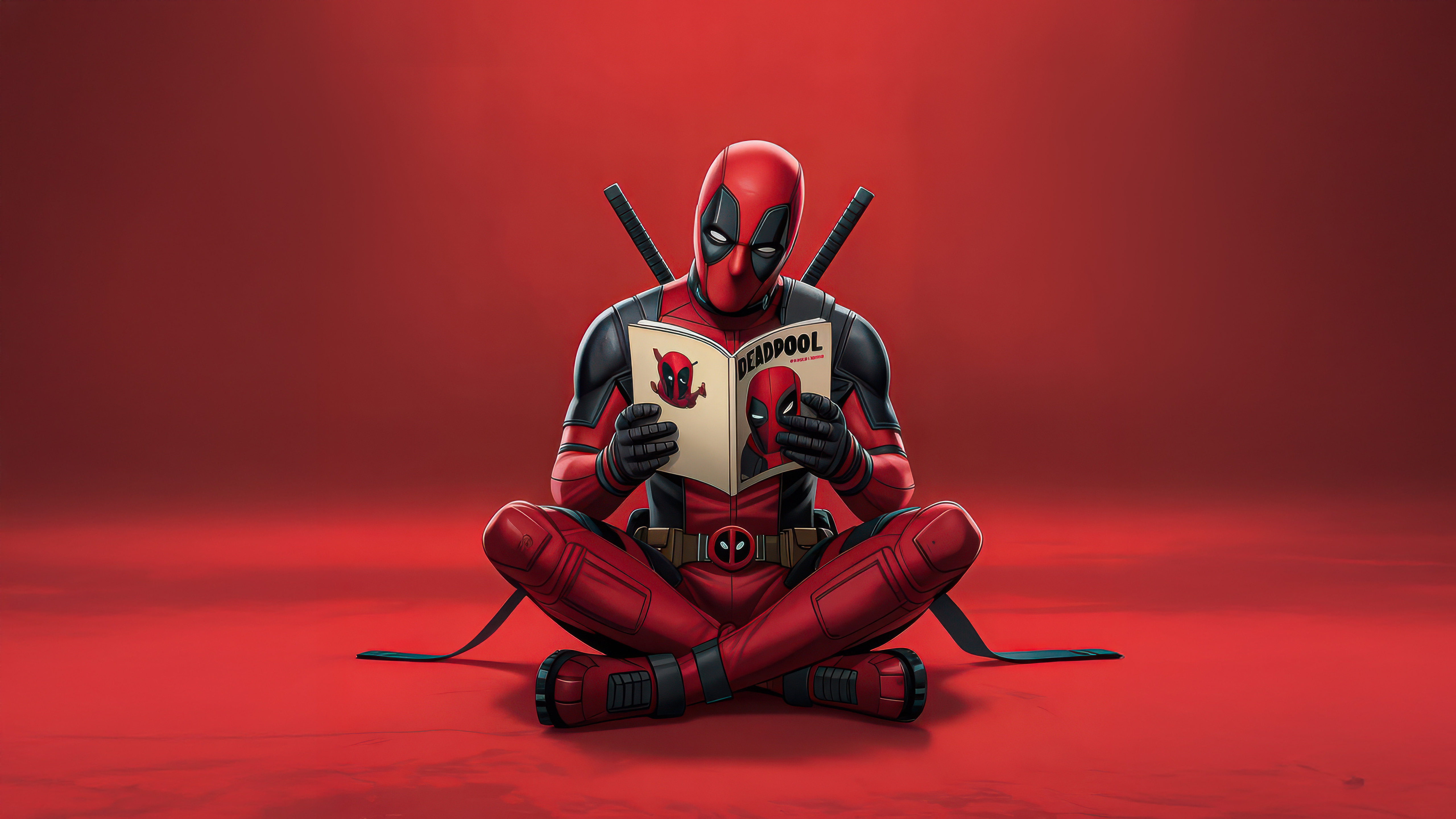 Deadpool Reading Comics Wallpaper,HD Superheroes Wallpapers,4k ...
