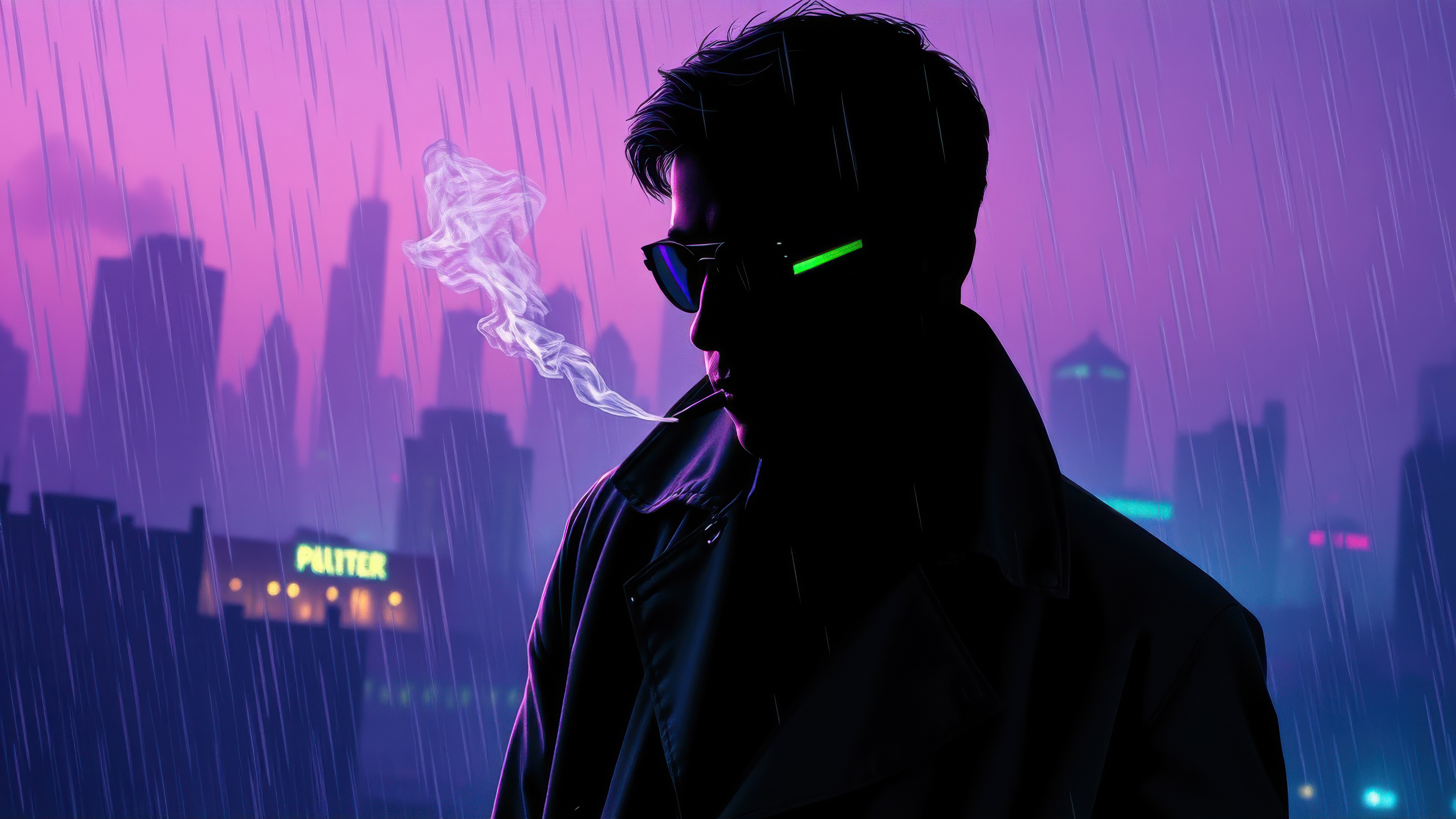 Detective Neon Nights Calling Wallpaper,HD Artist Wallpapers,4k Wallpapers,Images,Backgrounds ...