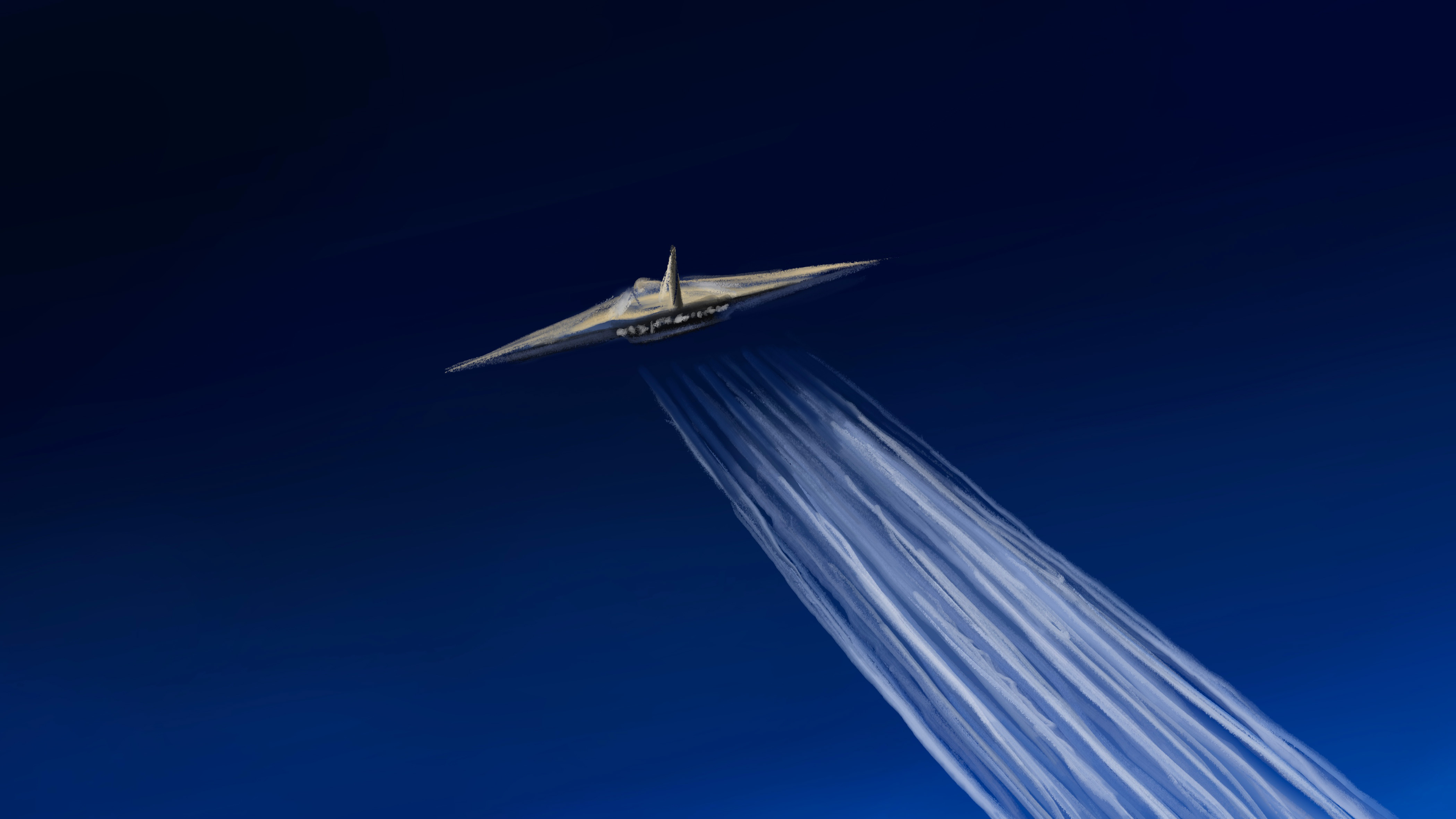 Fighter Jet With Contrails Wallpaper,HD Artist Wallpapers,4k Wallpapers ...