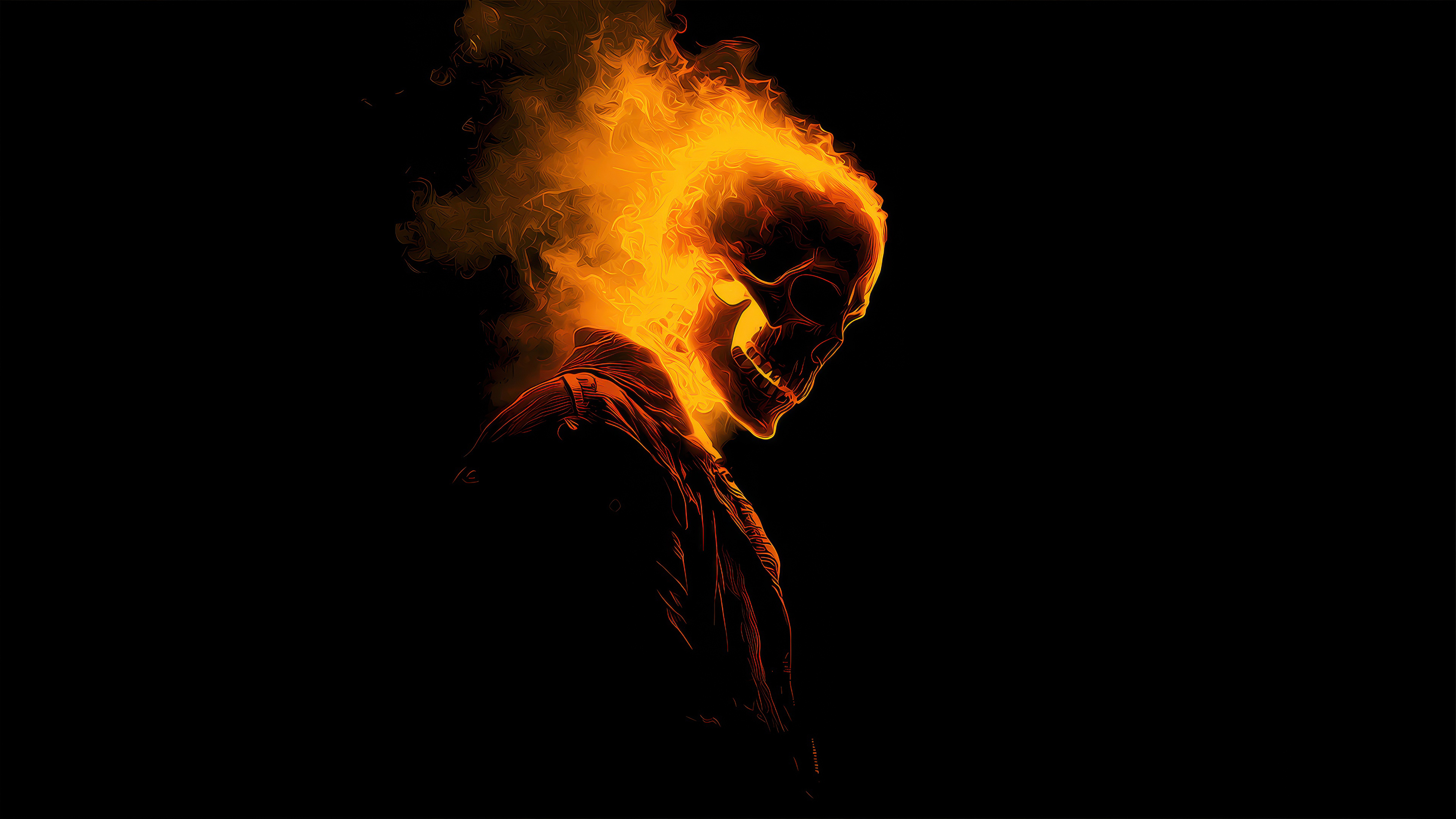 Ghost Rider The Hellbound Rider Wallpaper,HD Superheroes Wallpapers,4k ...