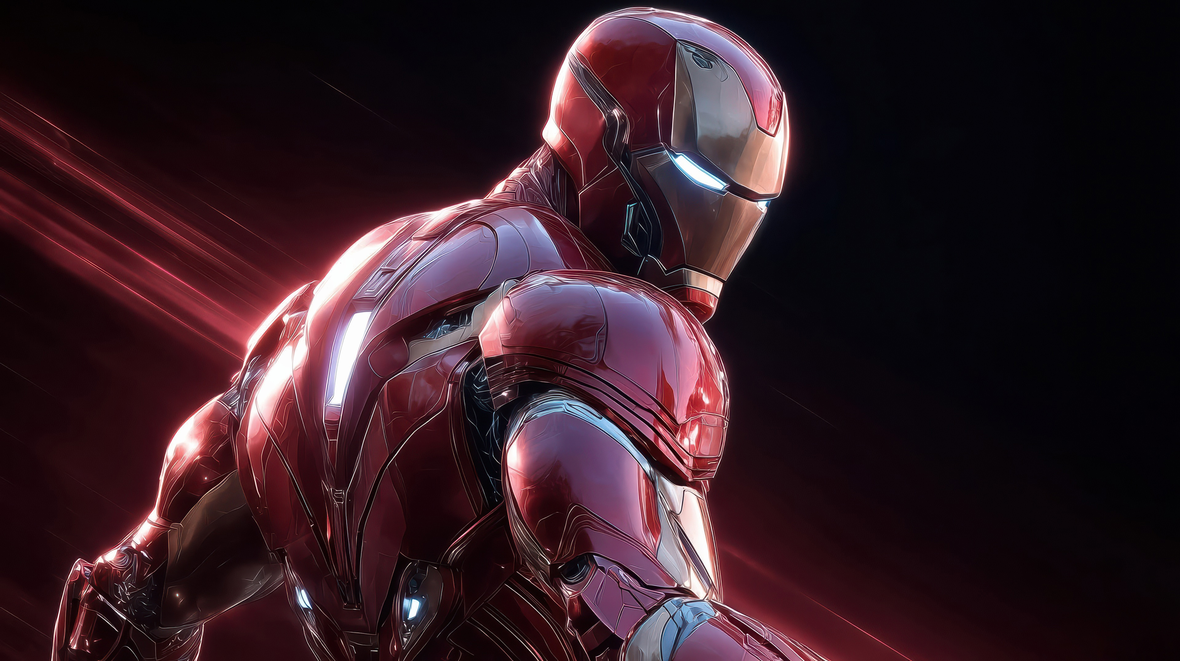 Iron Man In Iconic Armor Suit Wallpaper,HD Superheroes Wallpapers,4k ...
