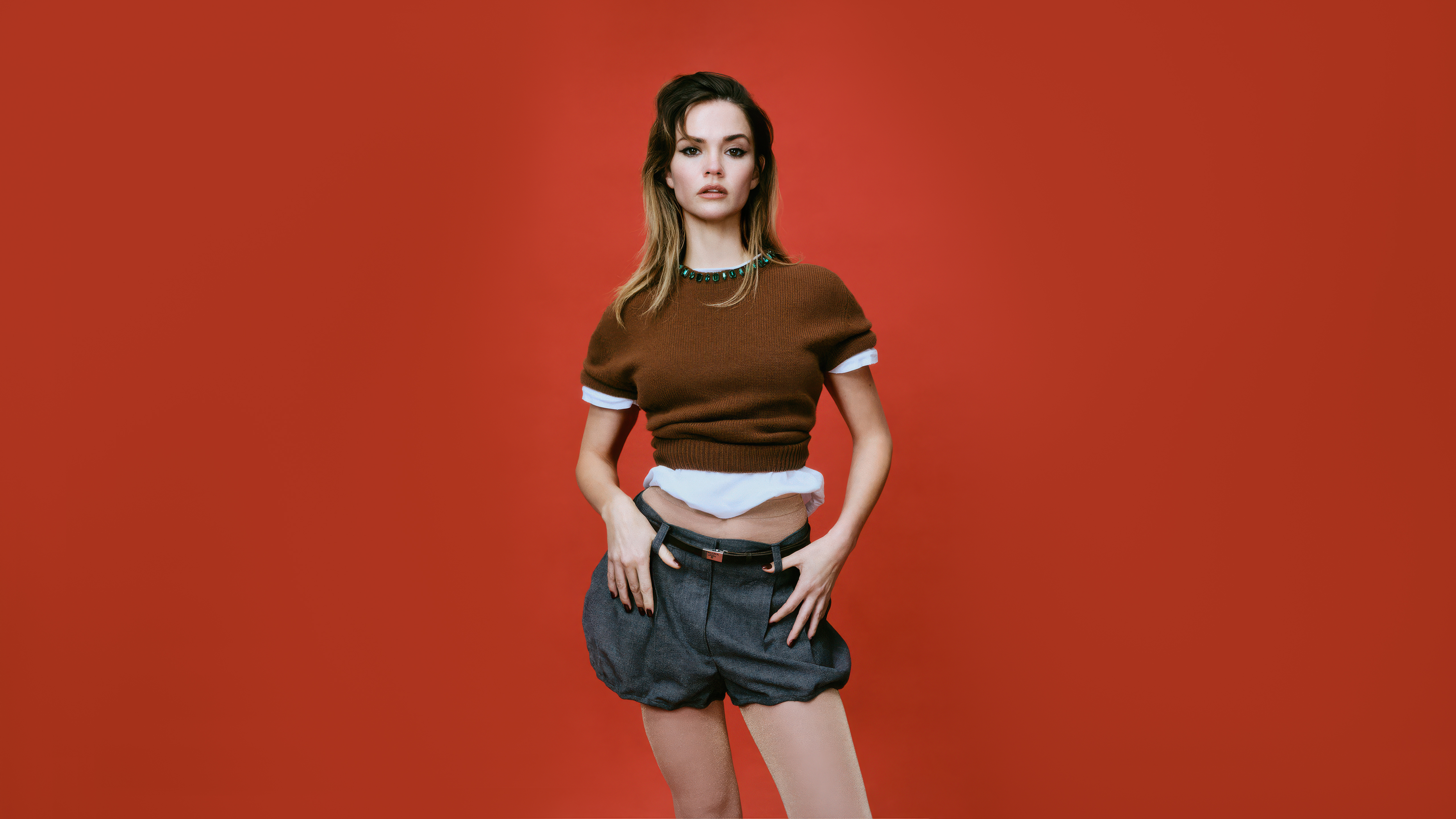 Maia Mitchell Harpers Bazaar 2025 Wallpaper,HD Celebrities Wallpapers ...