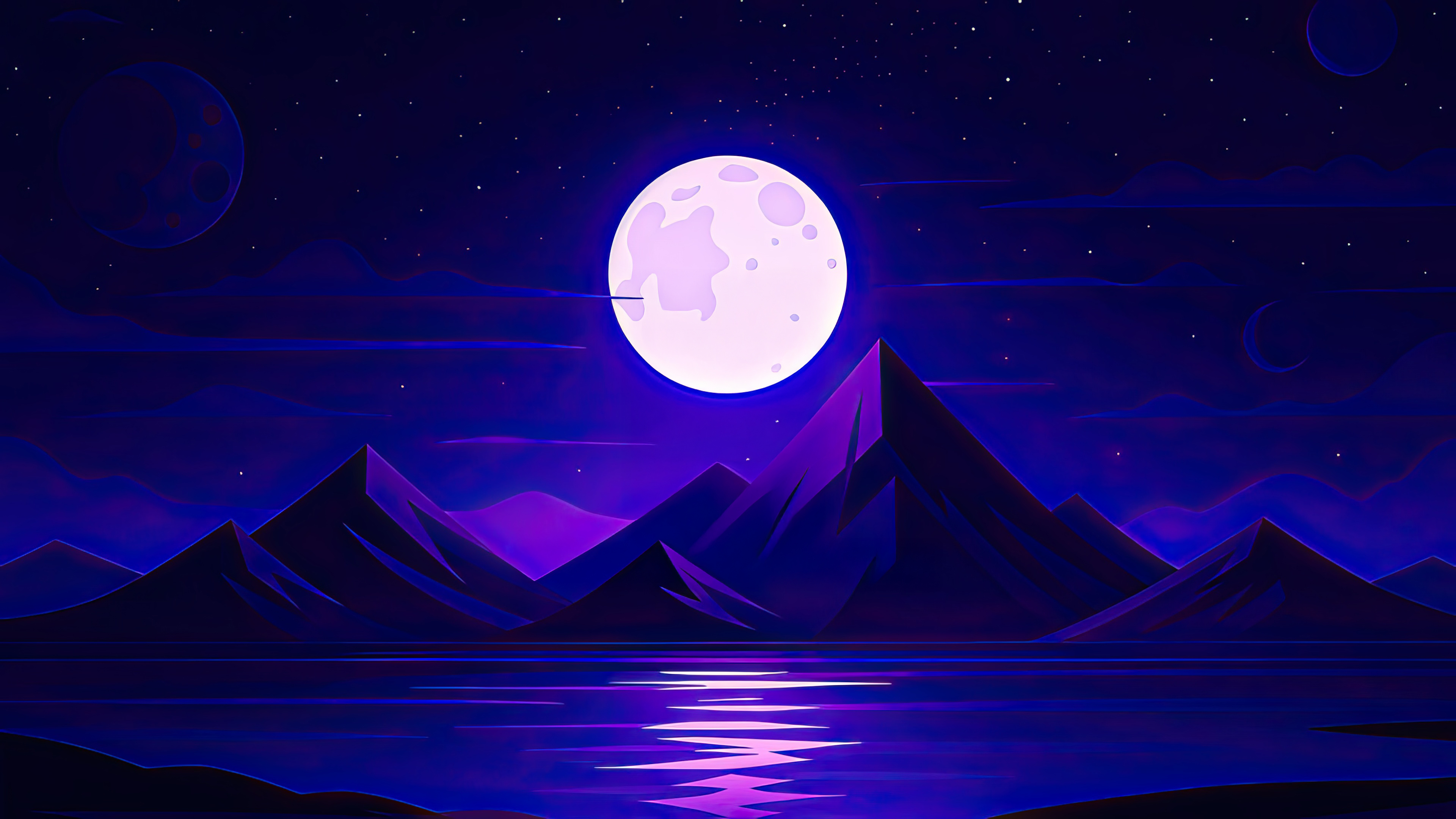 Moonlight Night Landscape Wallpaper,HD Artist Wallpapers,4k Wallpapers ...