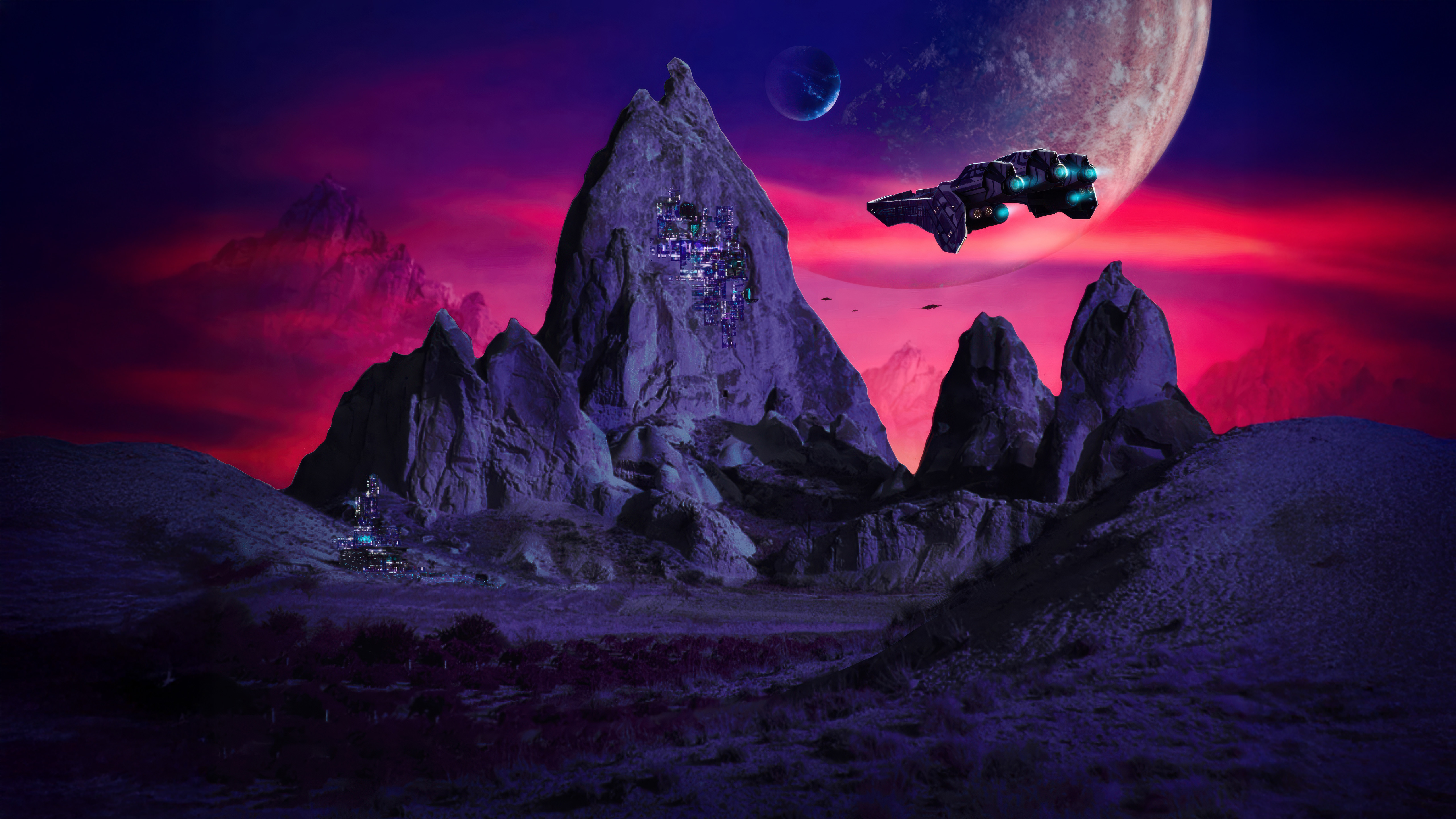 3840x2400 Orbit City Shadows 4K ,HD 4k Wallpapers,Images,Backgrounds ...