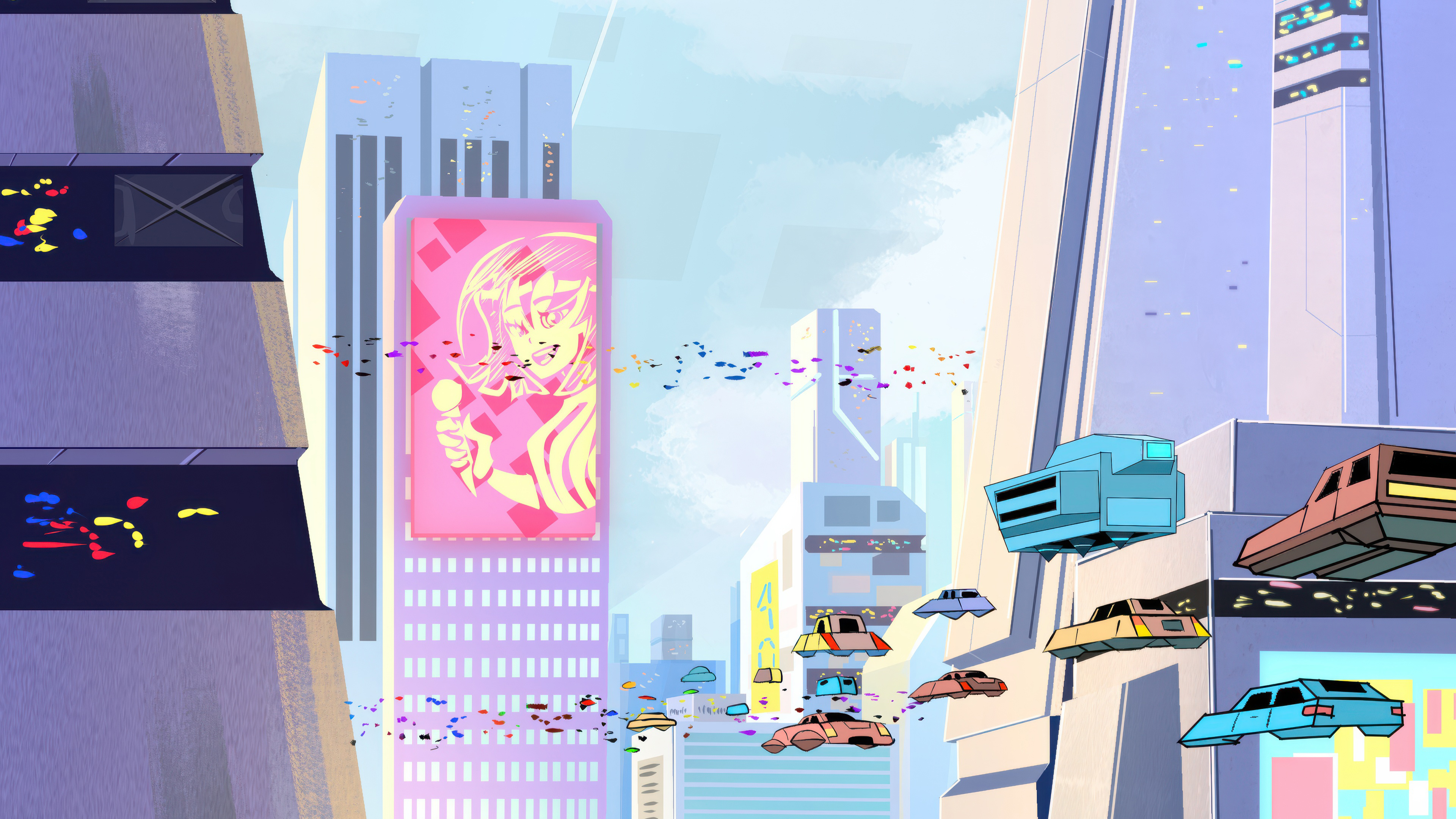 Pink Tower Dreams Focuses On The Striking Pink Building Wallpaper,HD ...