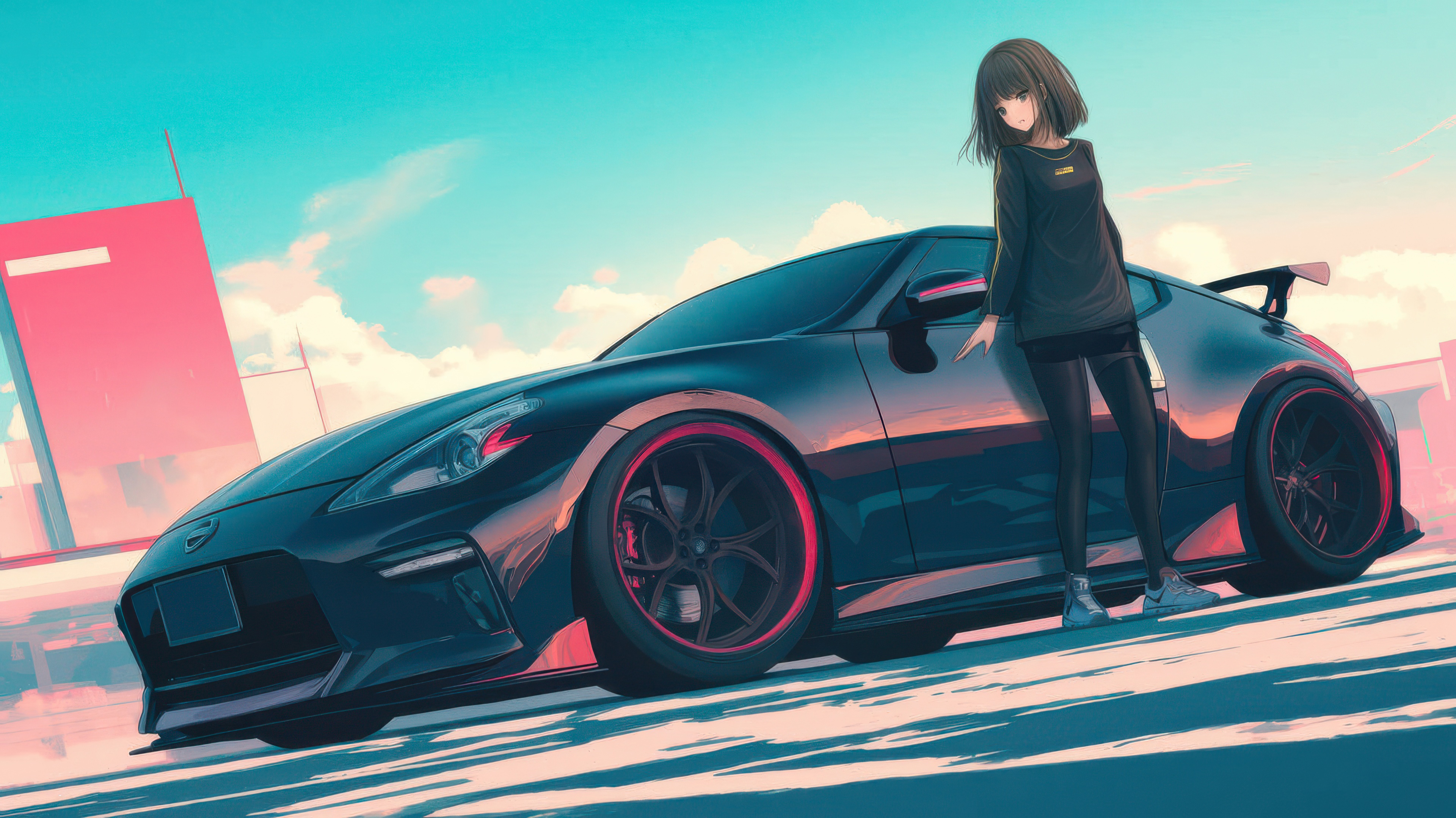 1920x1080 Racing Girl Cyberpunk Vibes Laptop Full HD 1080P ,HD 4k ...