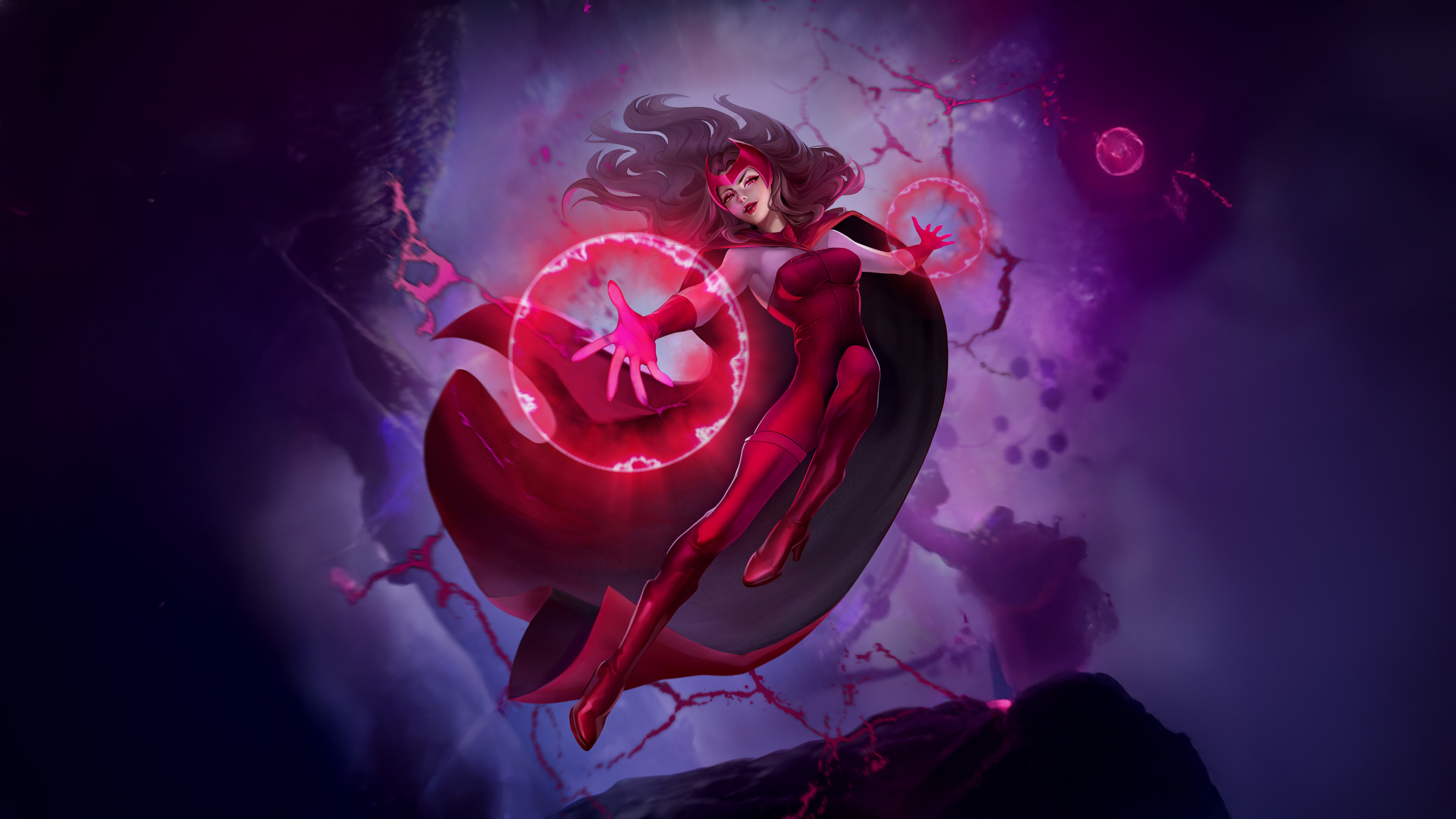 Scarlet Witch In Marvel Snap Wallpaper,HD Superheroes Wallpapers,4k Wallpapers,Images ...