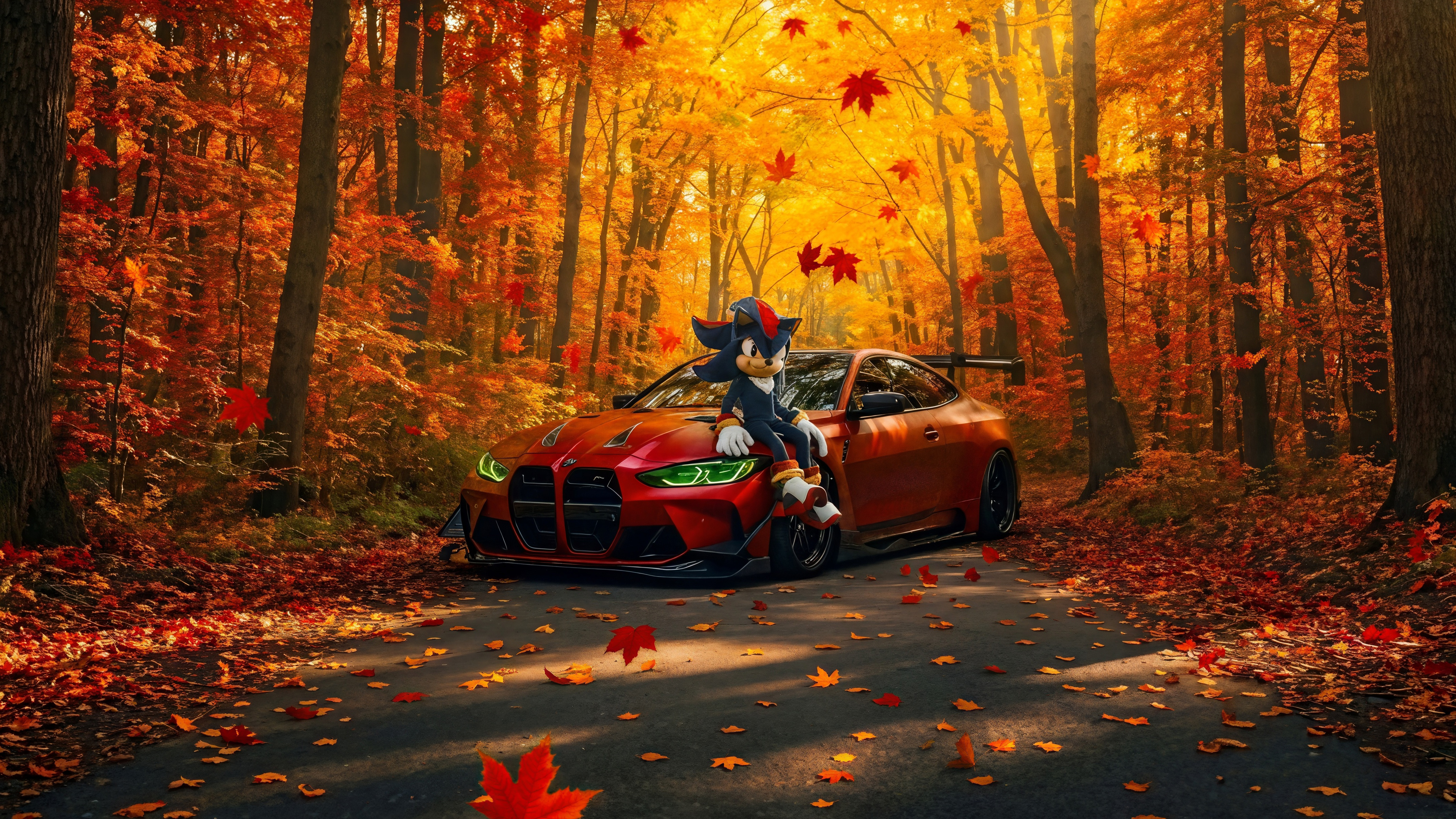 2560x1440 Shadow Sitting On The Bonnet Of His Bmw M4 1440P Resolution ...