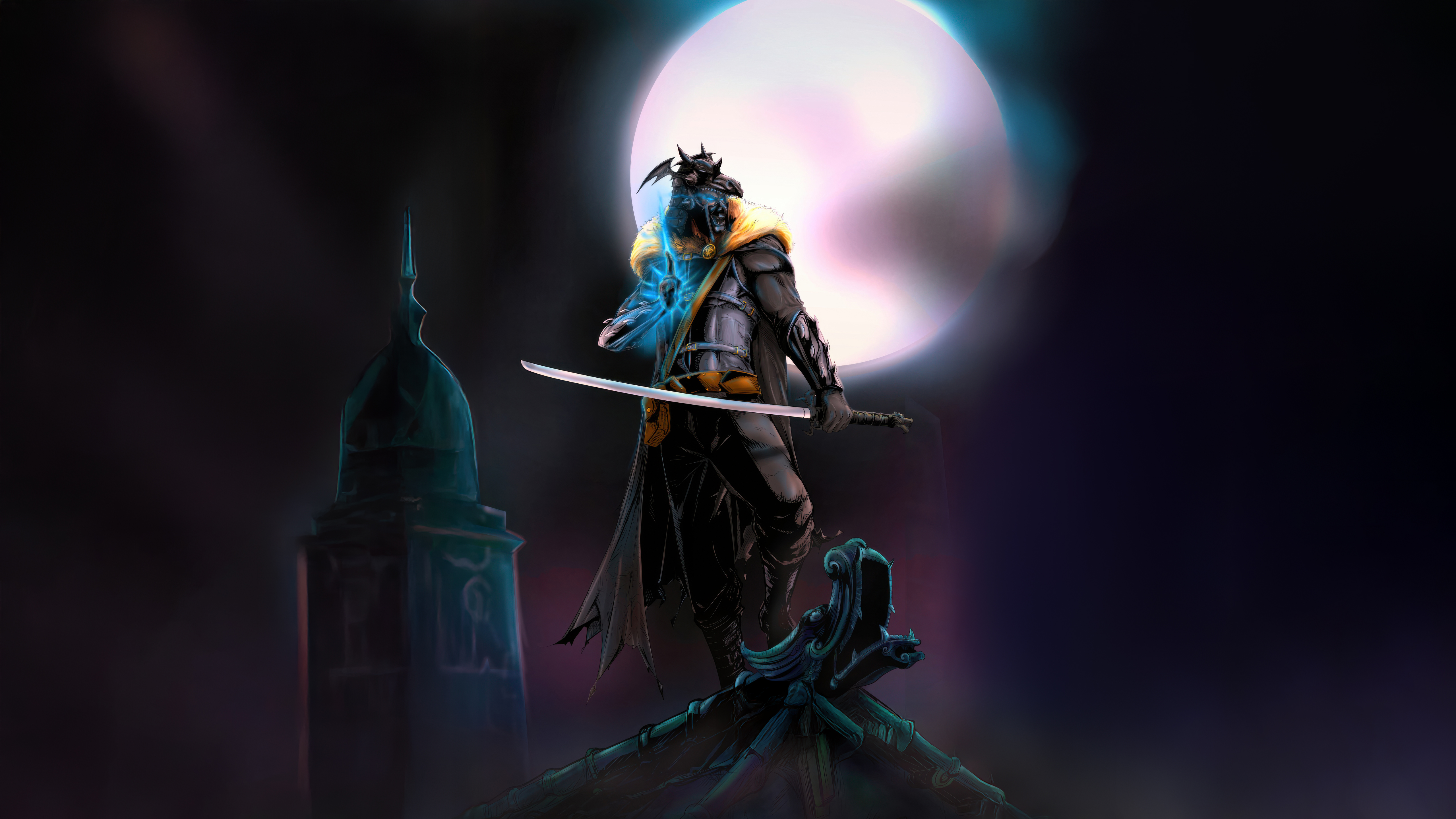 1280x1024 Shinobi Warrior In Night 5k Wallpaper,1280x1024 Resolution HD ...