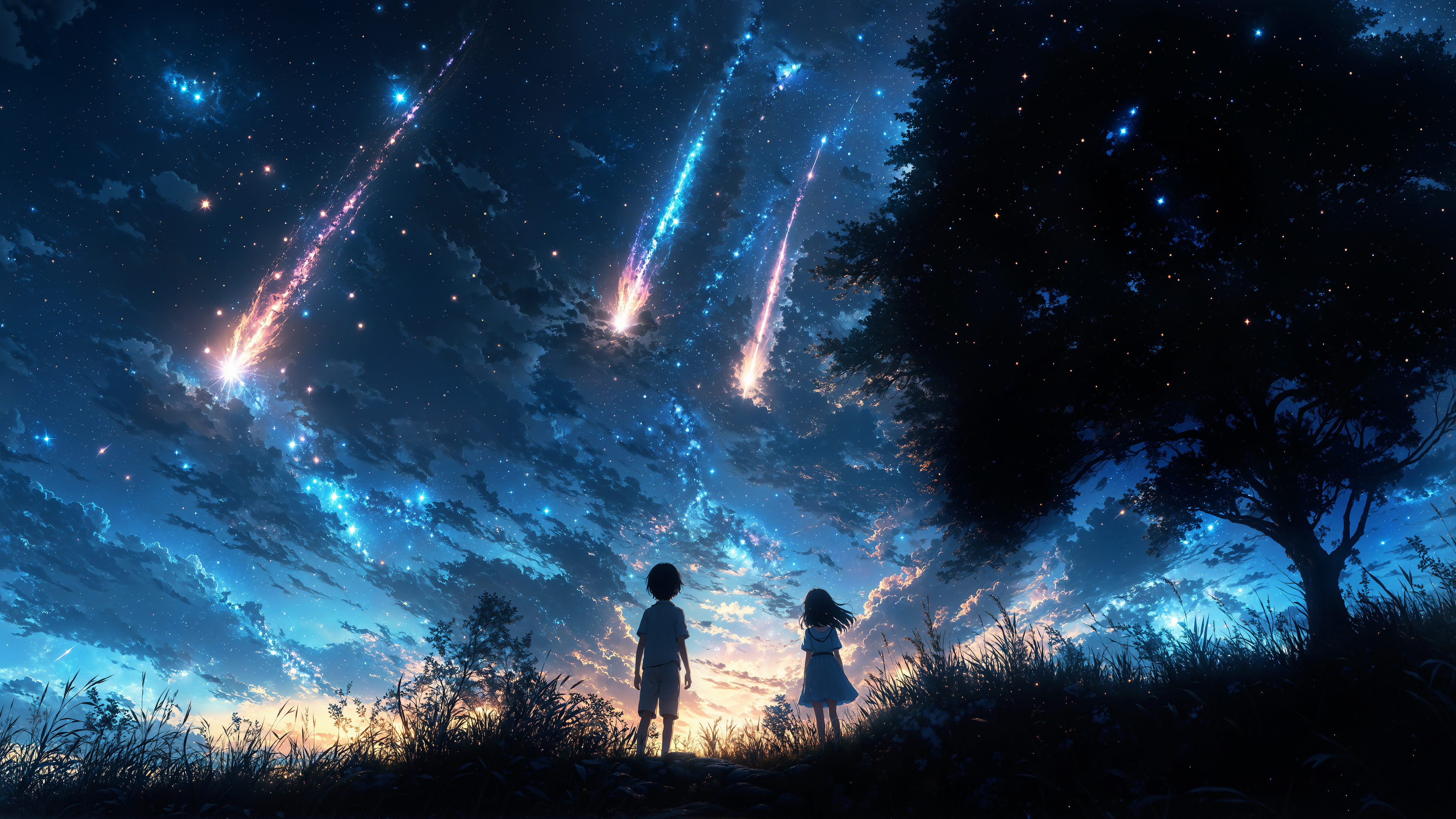 Shooting Stars Wallpaper,HD Artist Wallpapers,4k Wallpapers,Images,Backgrounds,Photos and Pictures