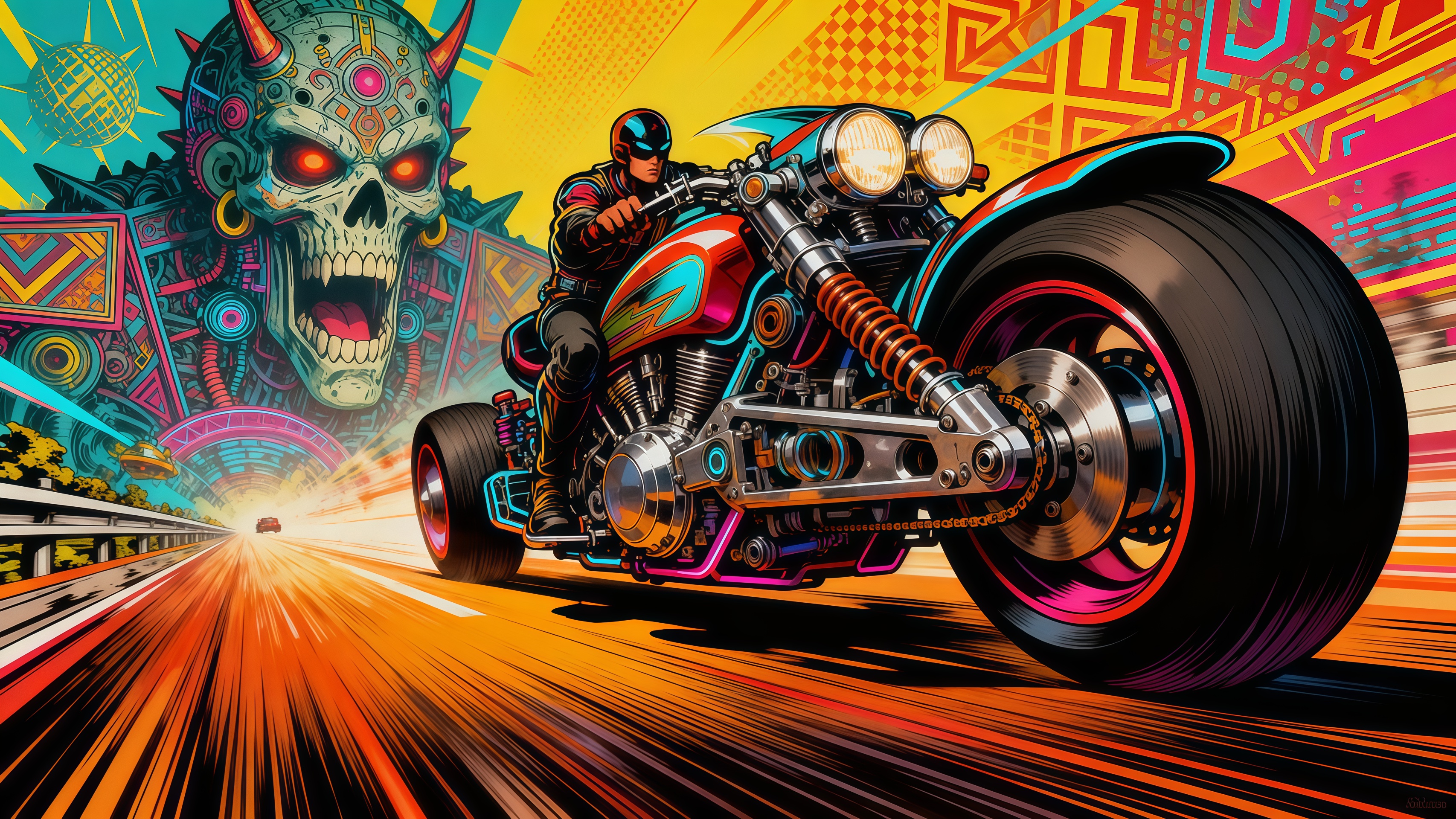 Skull And Speed Wallpaper,HD Artist Wallpapers,4k Wallpapers,Images ...