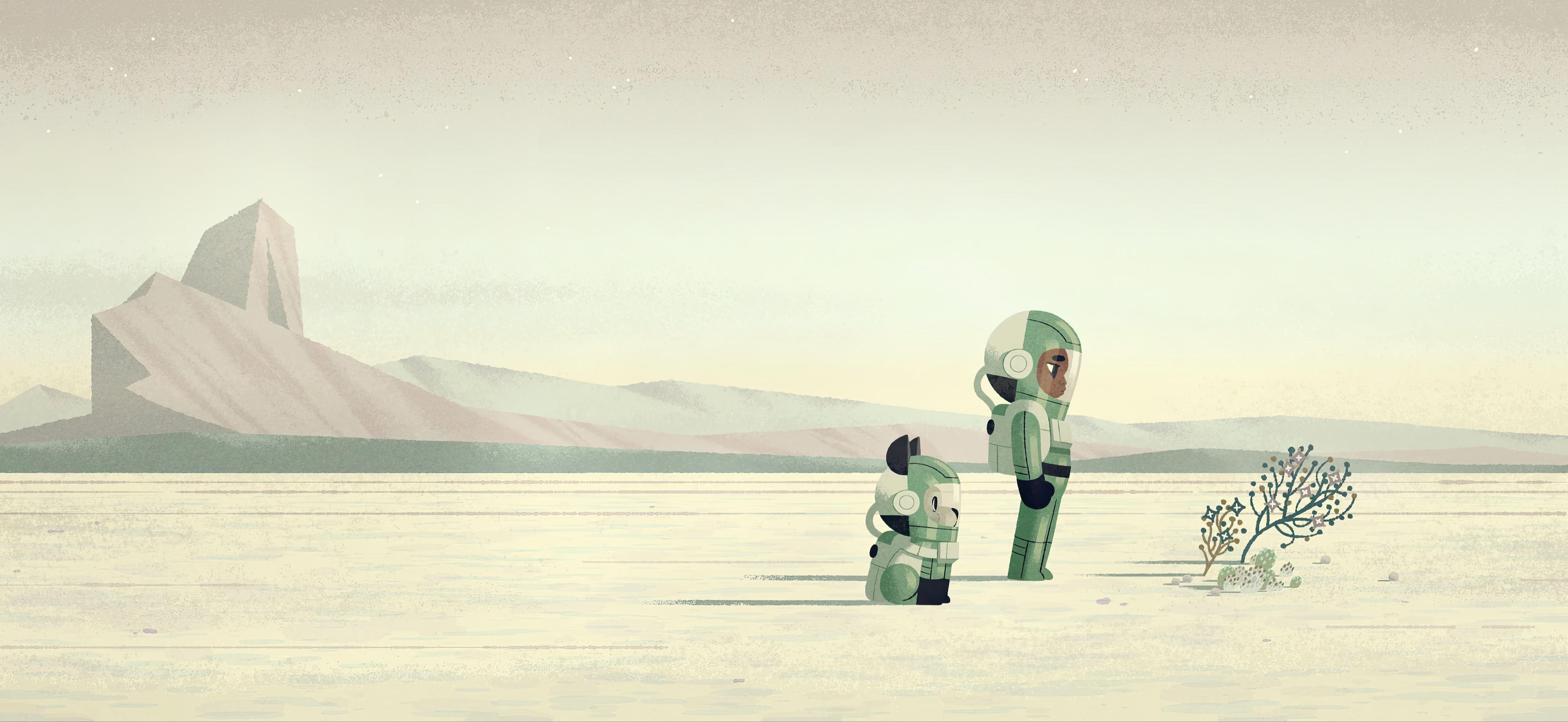 1920x1080 Space Explorer And Robot Dog Laptop Full HD 1080P ,HD 4k ...