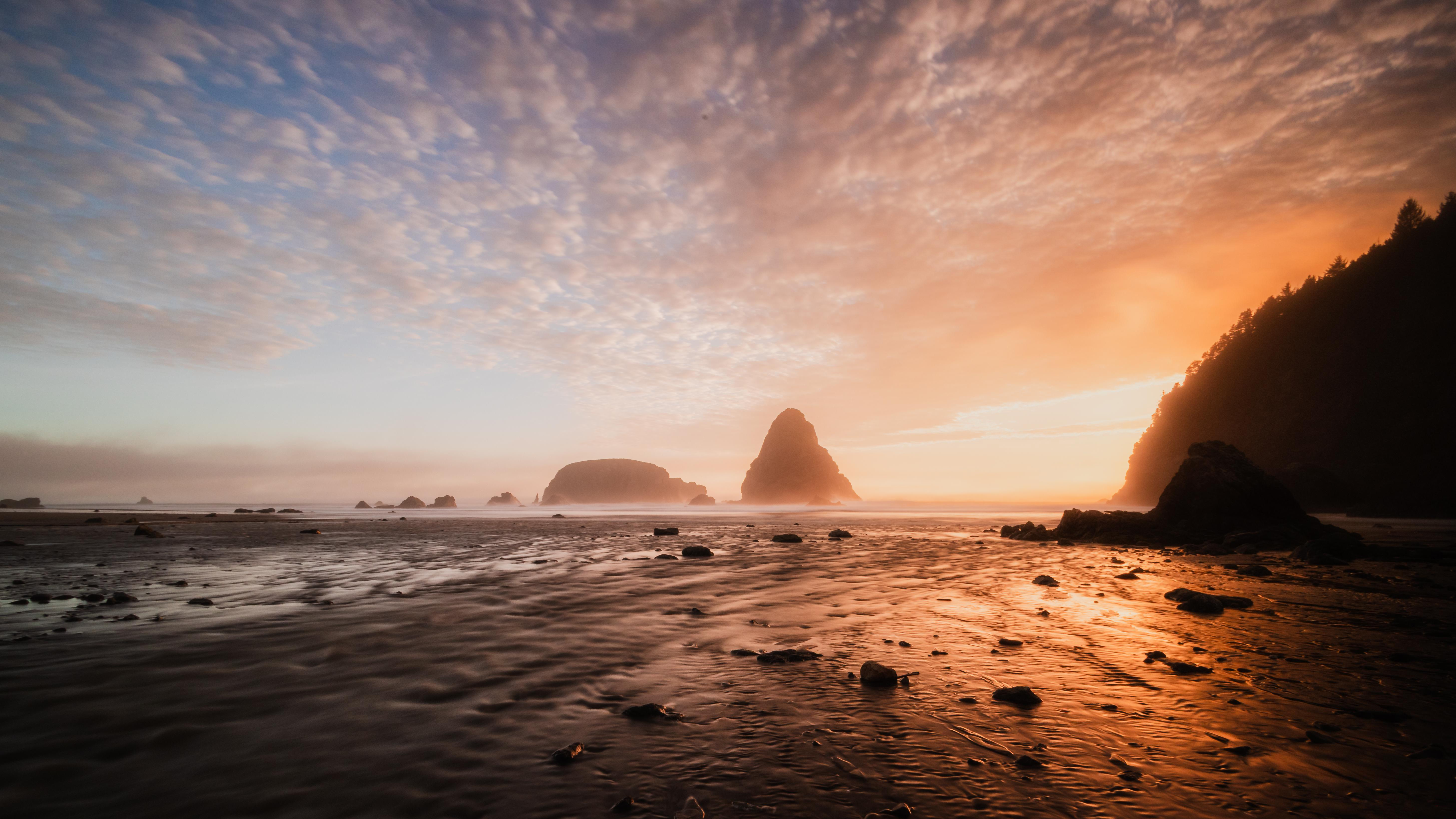 Sunset From Sunday Night At Whaleshead Beach In Brookings Wallpaper,HD ...