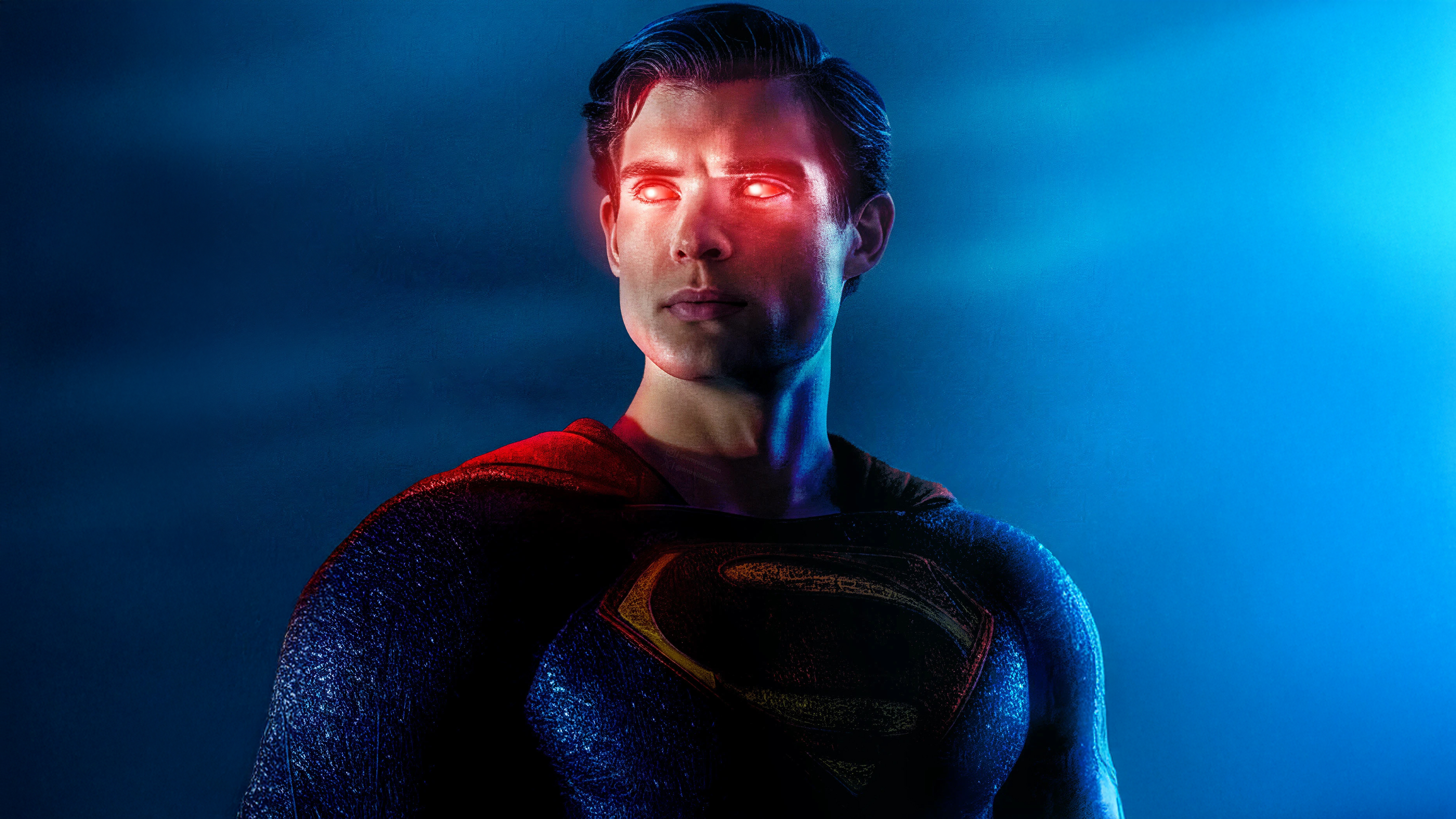 Superman Blue And Red Lightning Strike Wallpaper,HD Superheroes ...