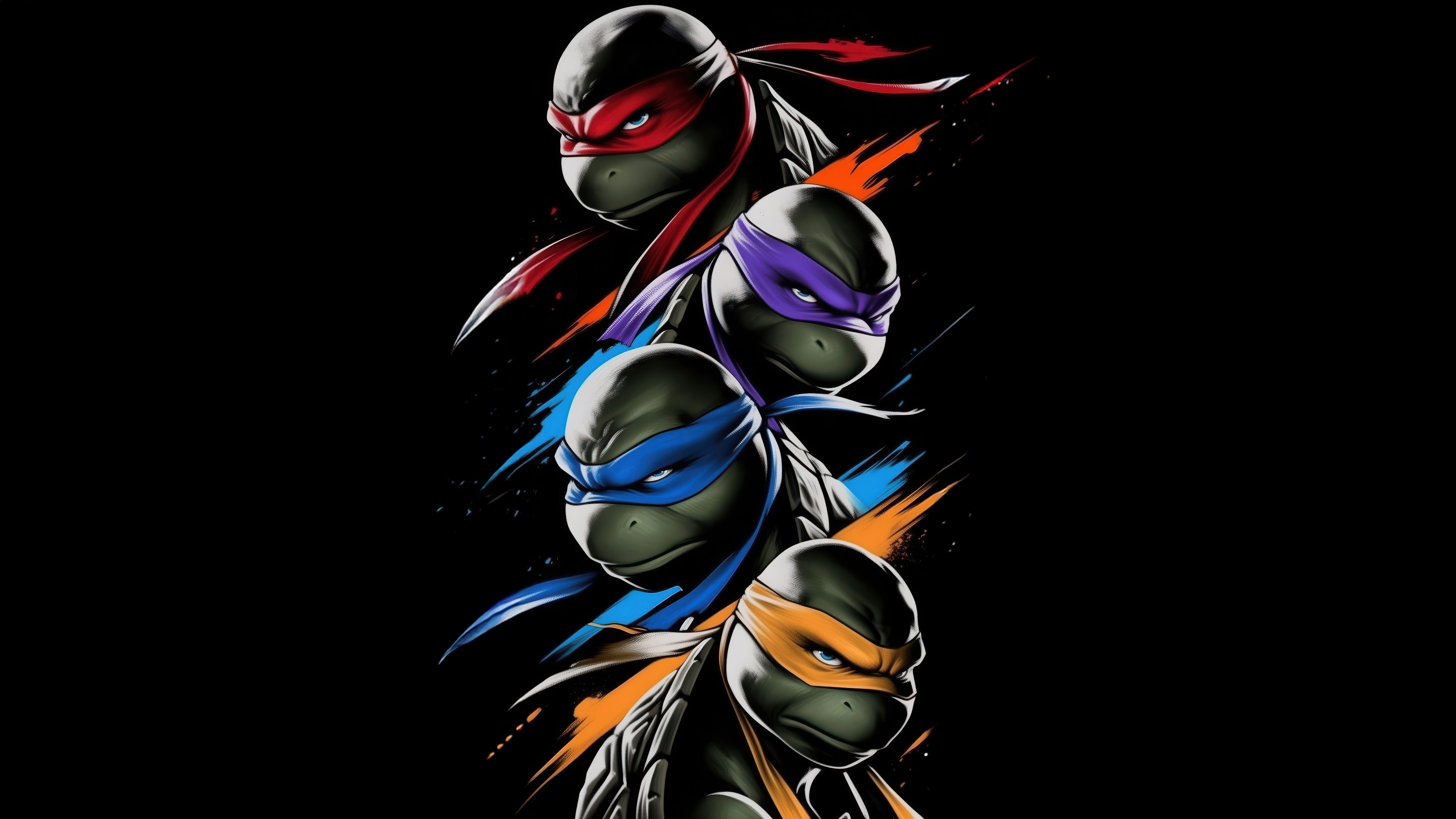 Teenage Mutant Ninja Turtles Brothers In Battle Wallpaper,HD Movies ...