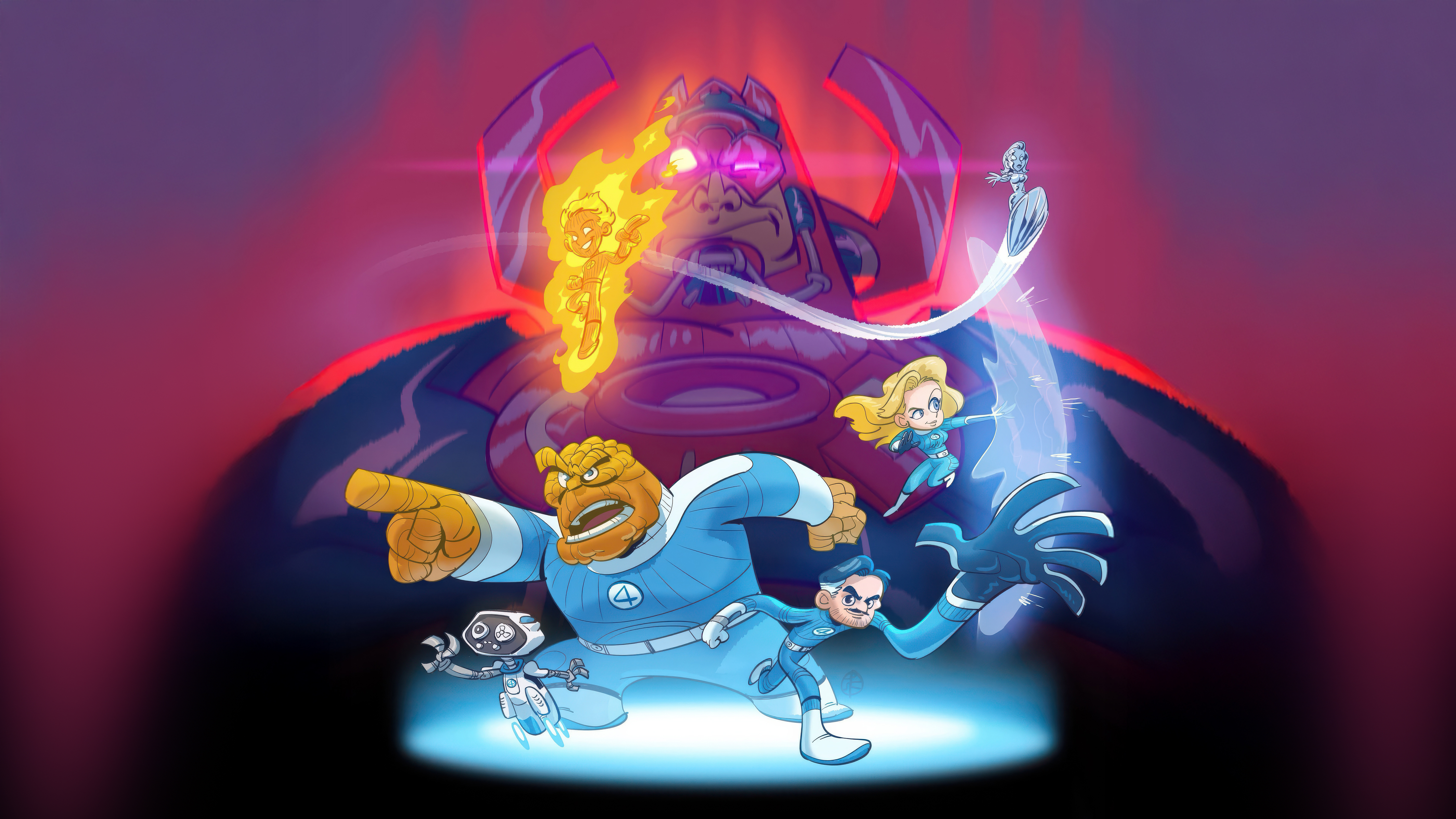 The Fantastic Four First Steps Sketch Artwork Wallpaper,HD Superheroes ...