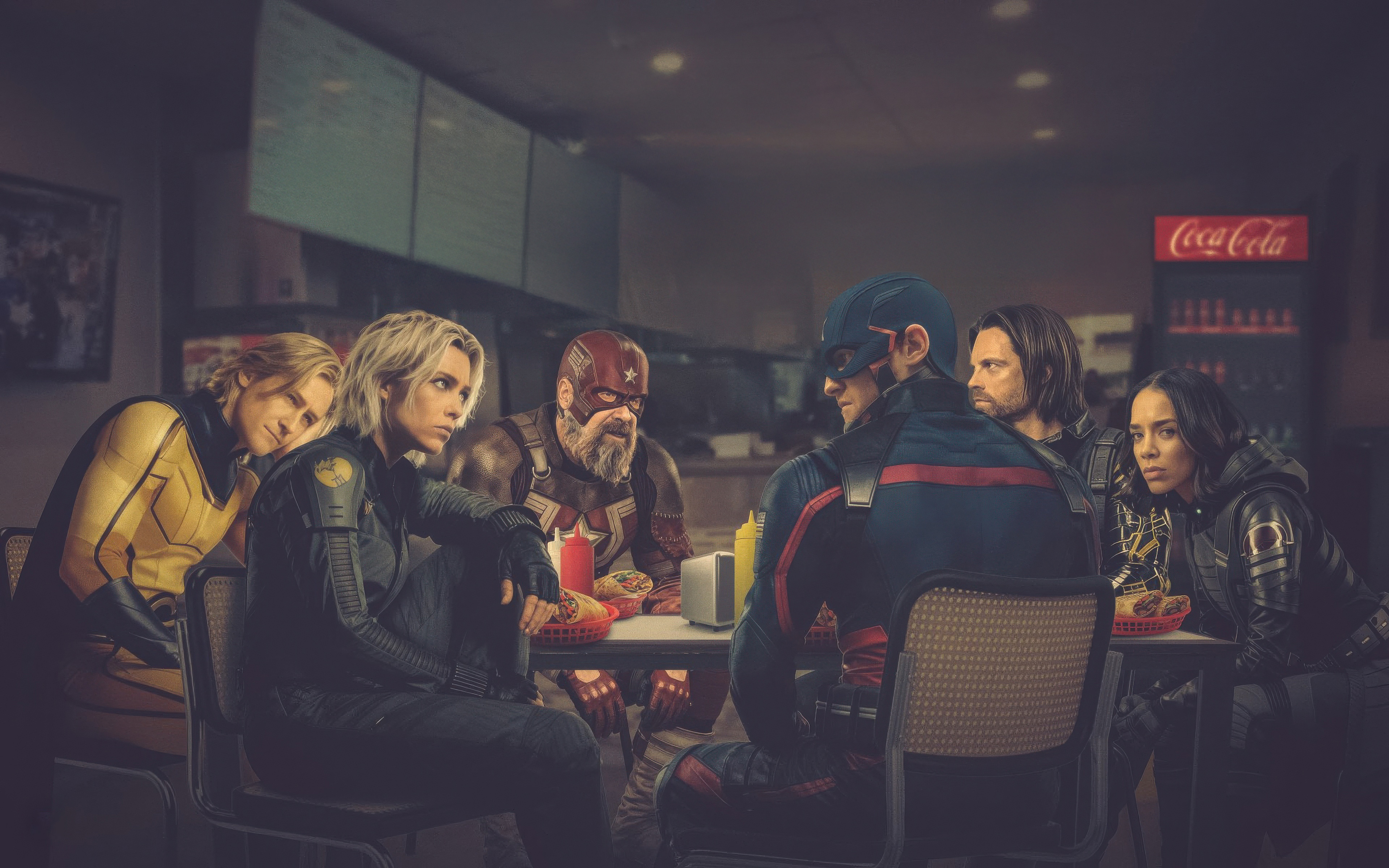 3840x2160 Thunderbolts Dining Table 4K ,HD 4k Wallpapers,Images ...