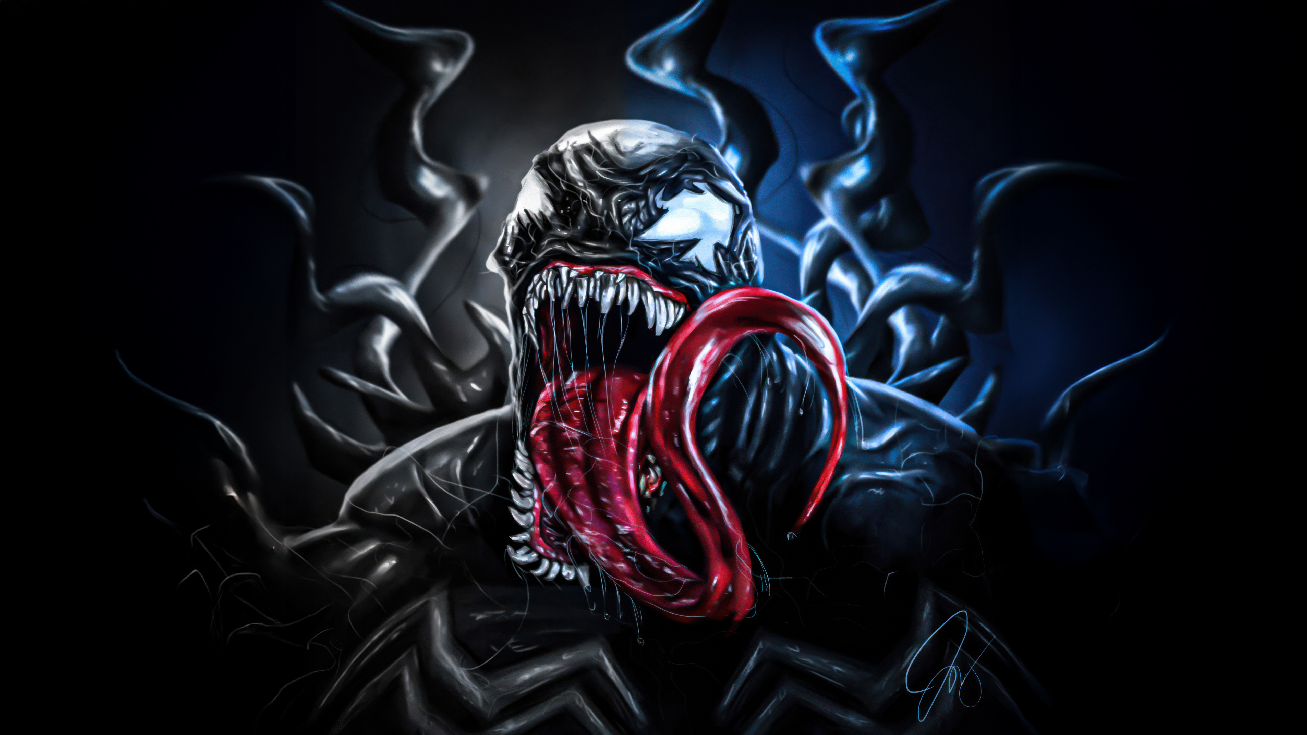 Venom Symbiotic Fury Wallpaper,HD Superheroes Wallpapers,4k Wallpapers ...